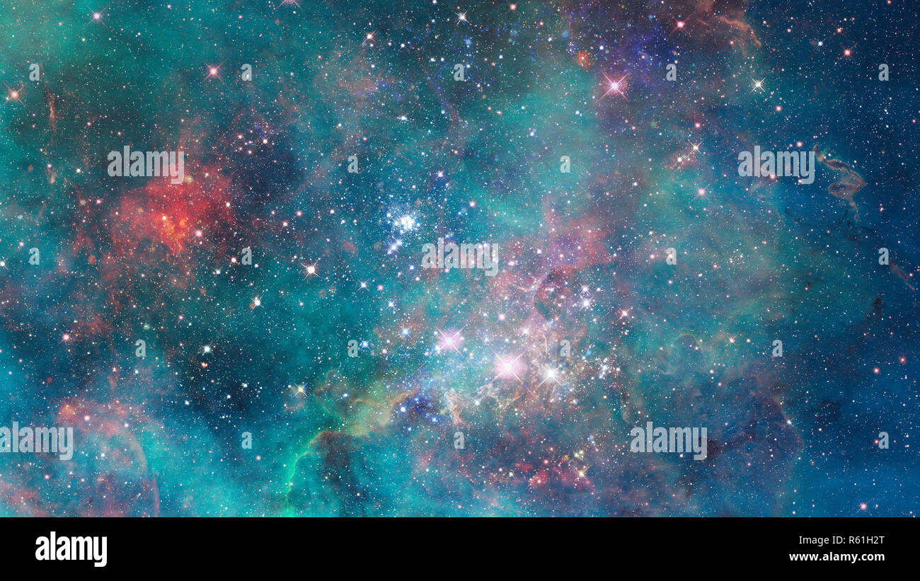 Colorful space nebula. Beauty galaxy. Elements of this image furnished ...