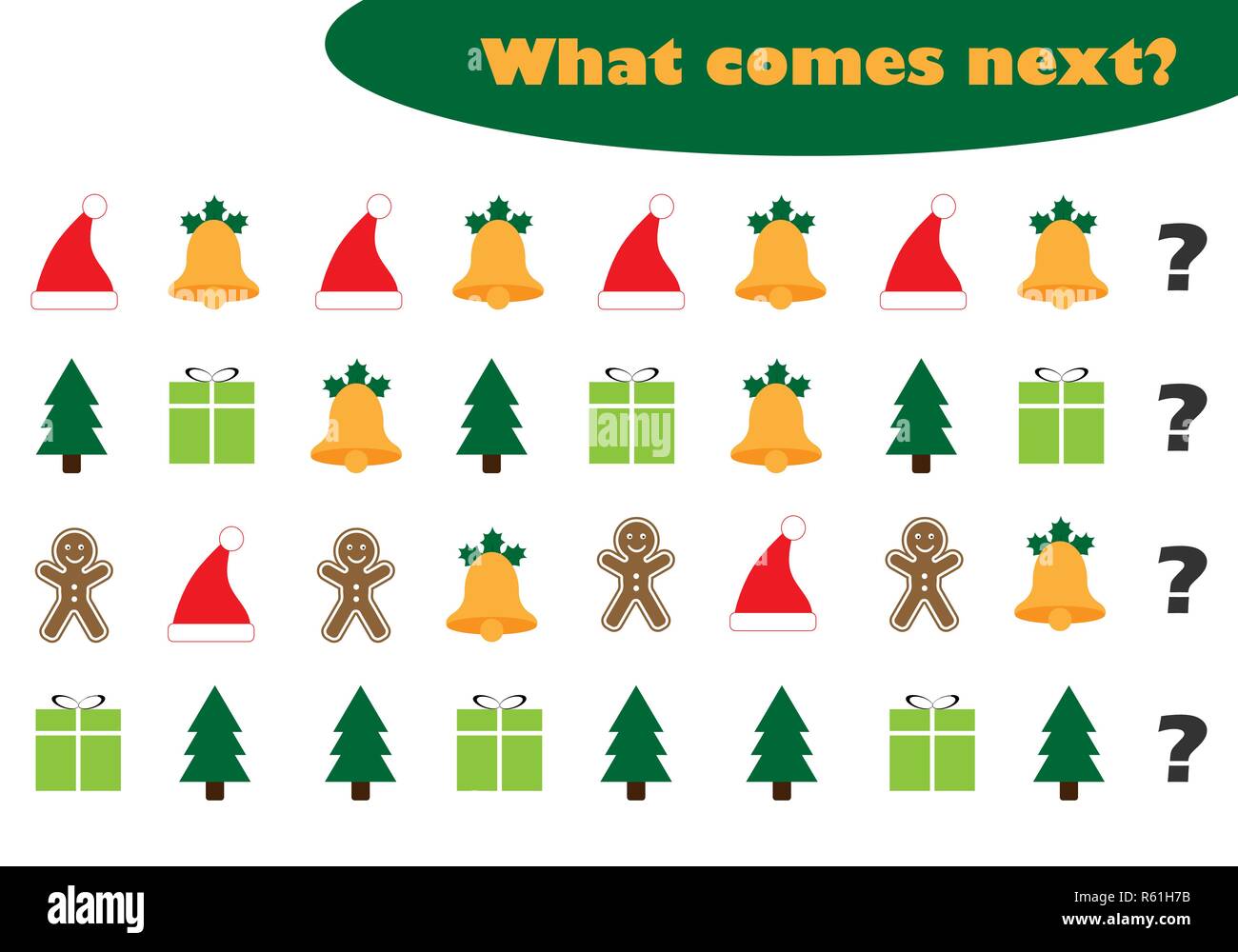 What comes next with christmas pictures for children, xmas fun ...