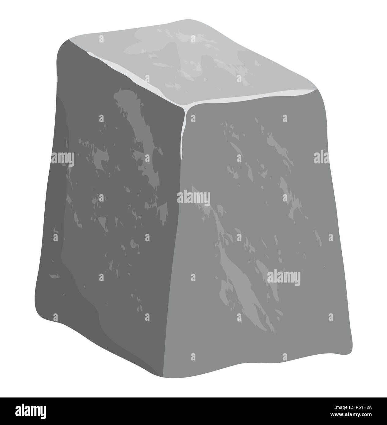 cartoon stone vector design isolated on white background Stock Photo ...