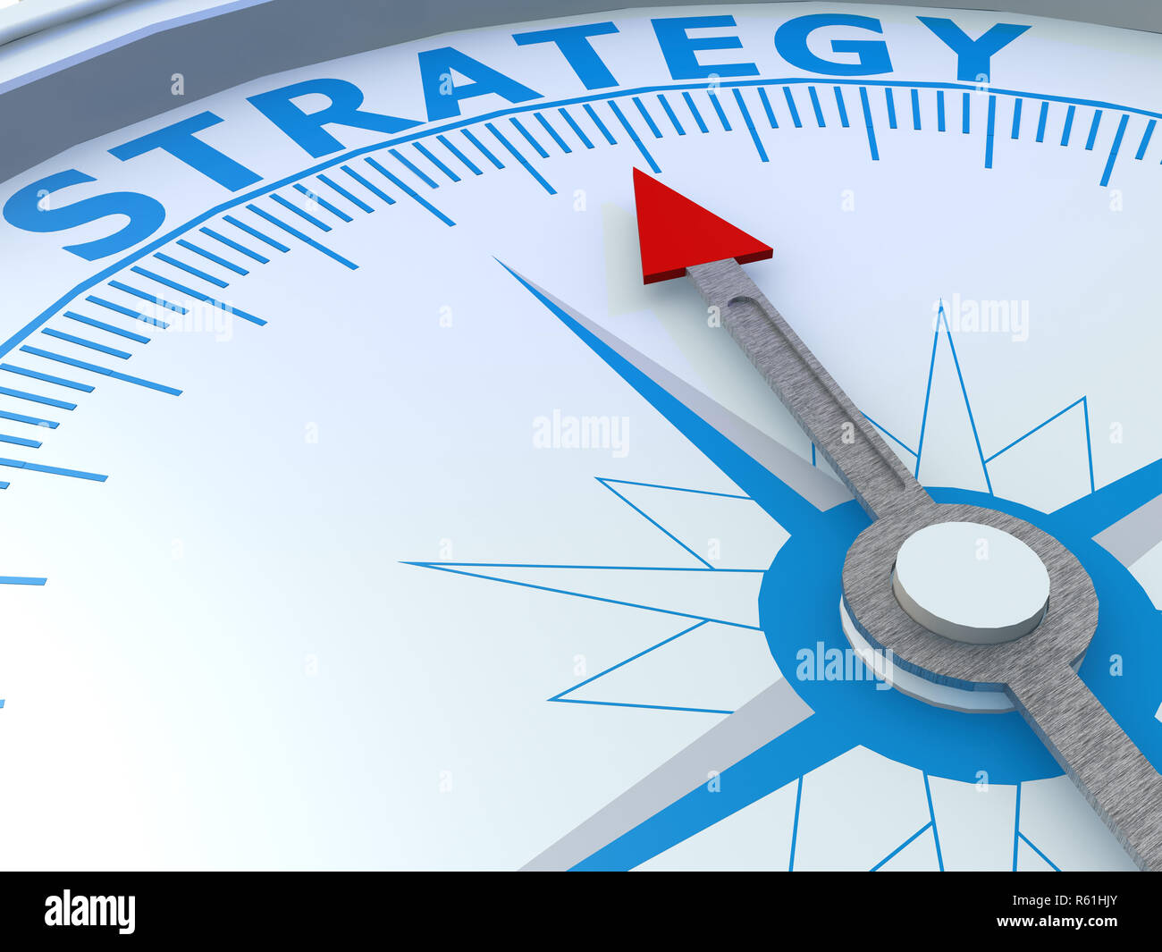 Strategy word on compass isolated Stock Photo - Alamy
