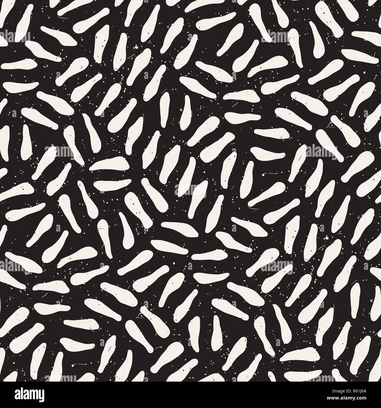 Seamless freehand pattern. Vector abstract rough lines background. Hand ...