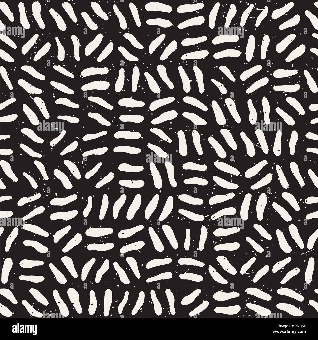 Seamless freehand pattern. Vector abstract rough lines background. Hand ...