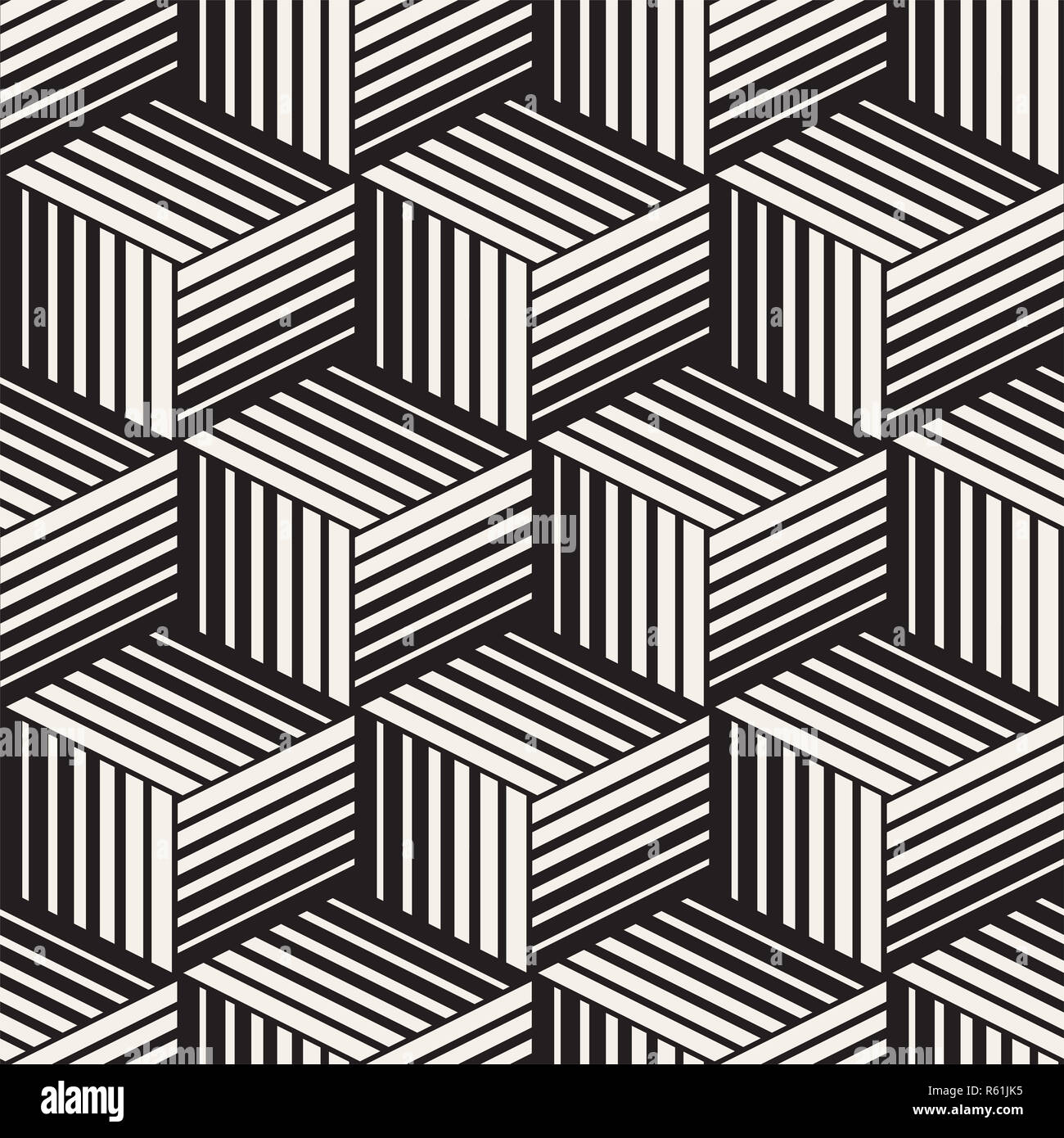 Seamless pattern with lines lattice. Vector abstract geometric background. Stylish structure ...