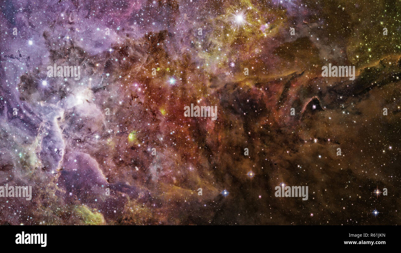 Universe filled with stars, nebula and galaxy. Elements of this image ...