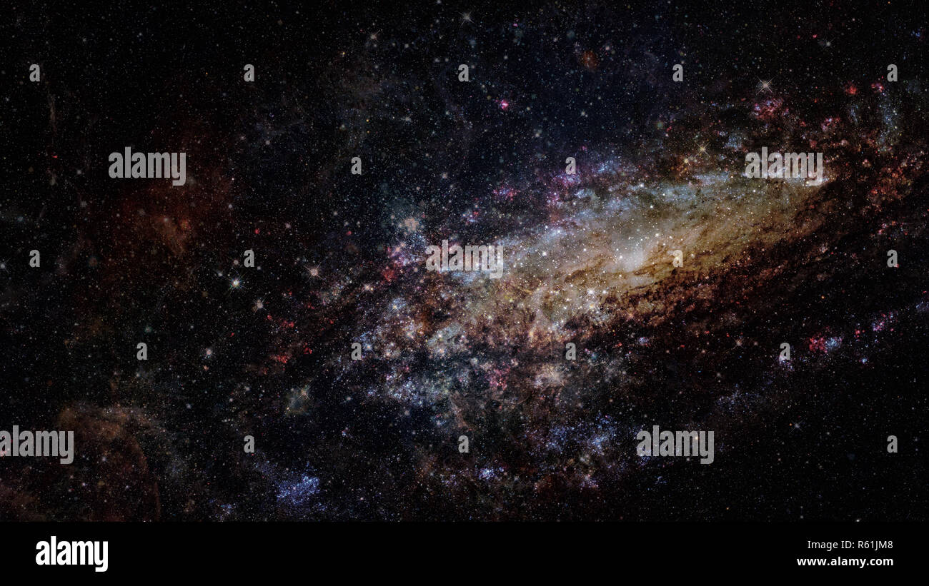 Colorful space nebula. Beauty galaxy. Elements of this image furnished ...