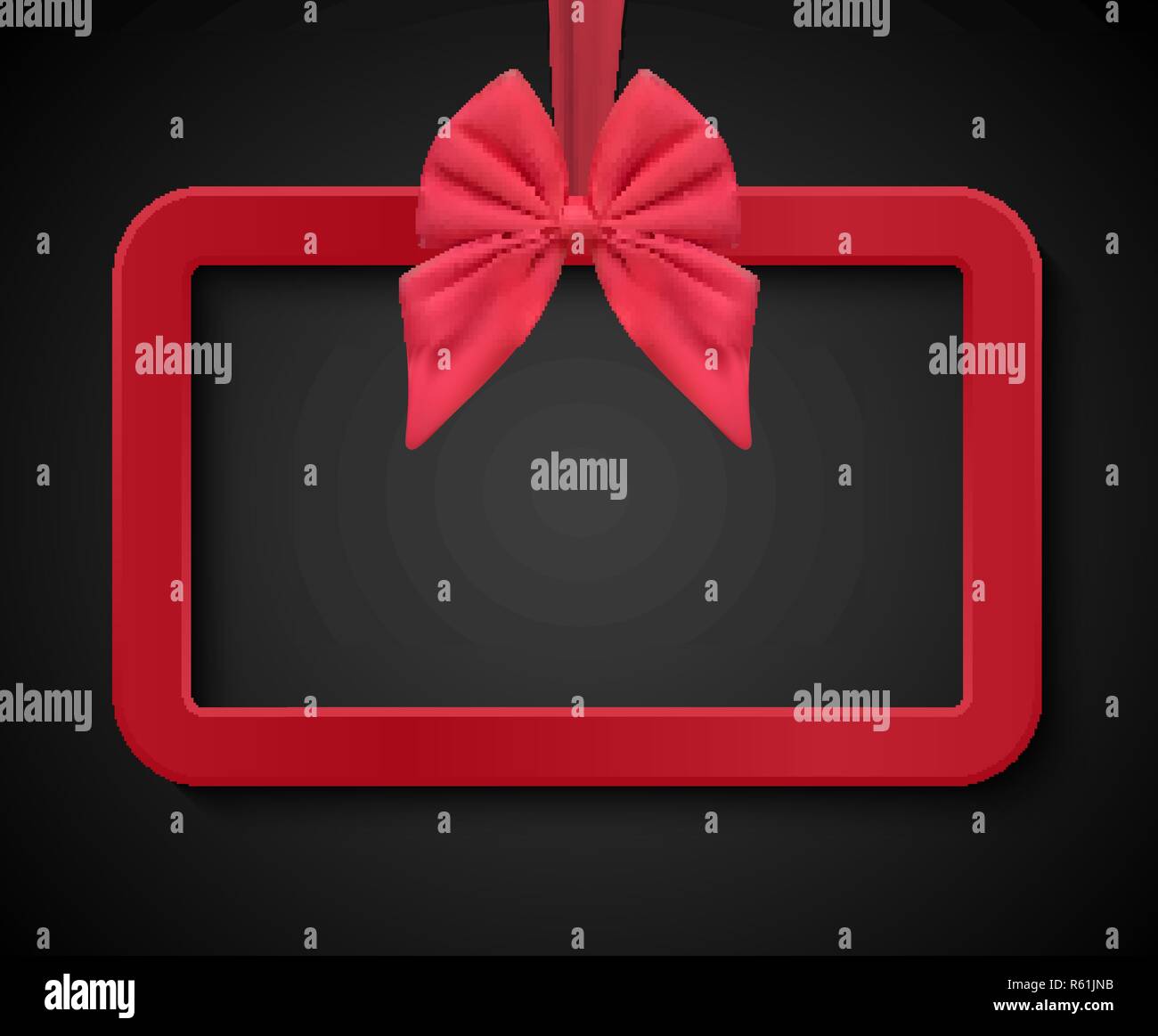 Abstract Pink Frame with Satin Bow Vector Illustration EPS10 Stock ...