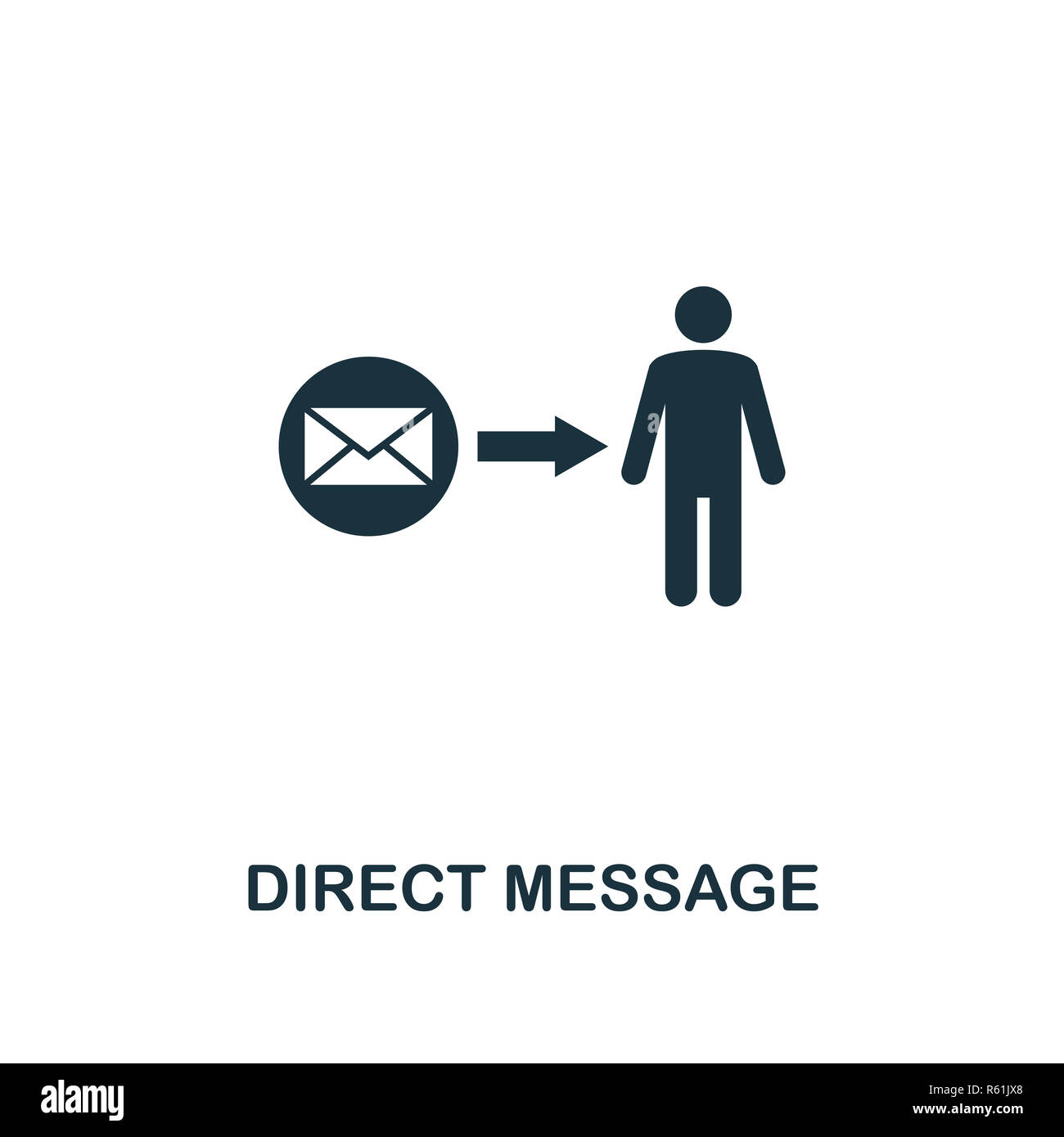 Direct Message icon. Premium style design from advertising collection ...