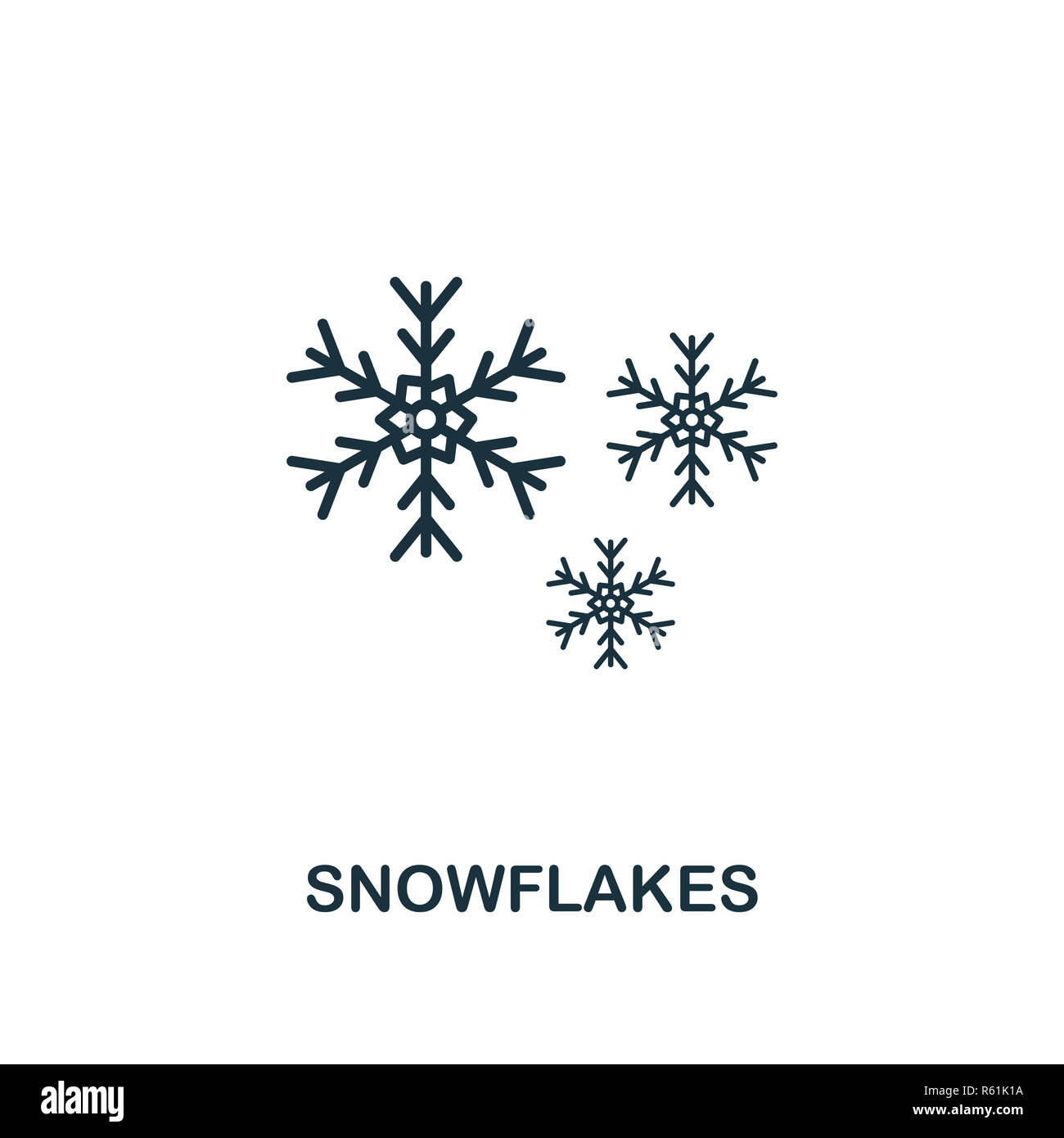 Snowflake icon. Premium style design from christmas collection. UX and ...