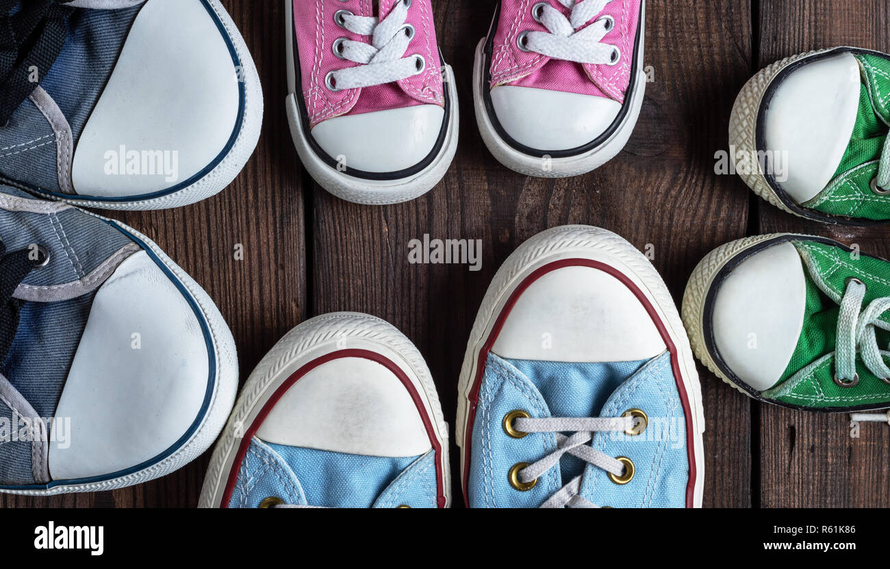 Four pairs of shoes hi-res stock photography and images - Alamy