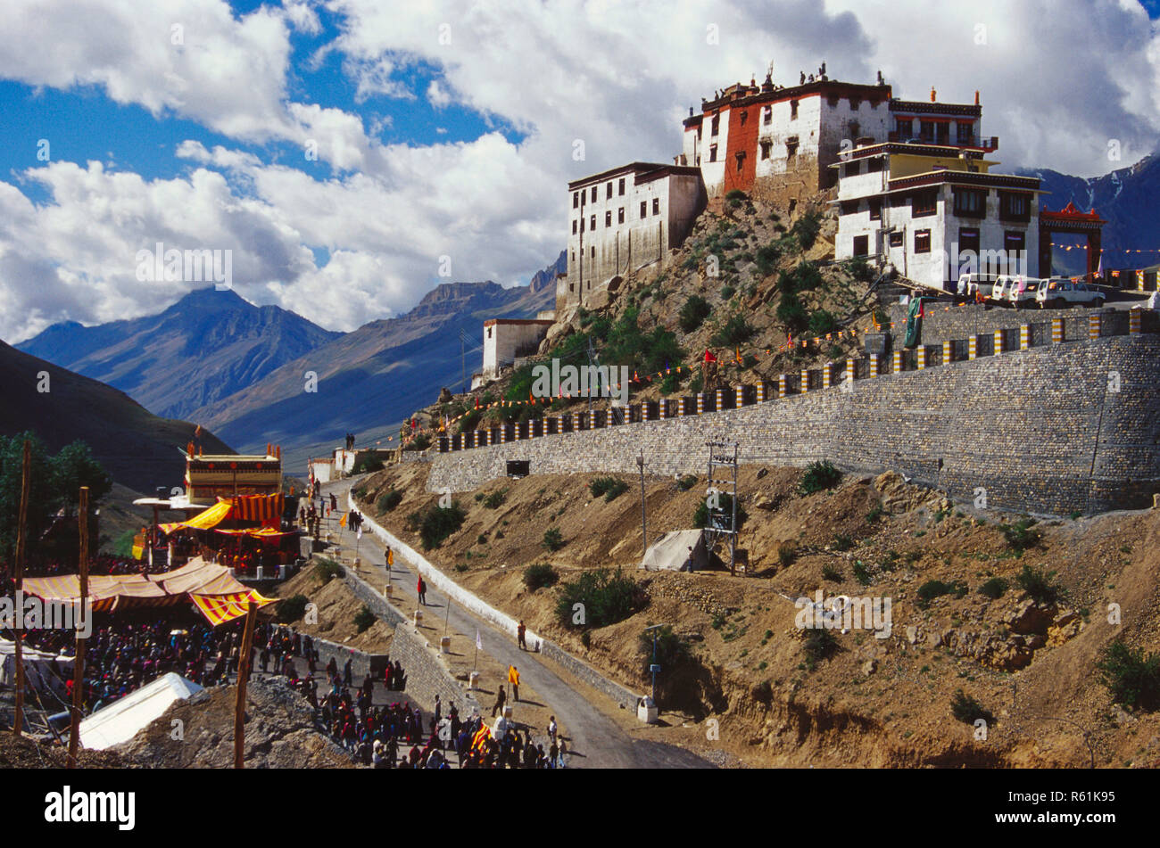 Ki Monastery at Festival Time, Spiti Valley, Himachal Pradesh, india ...
