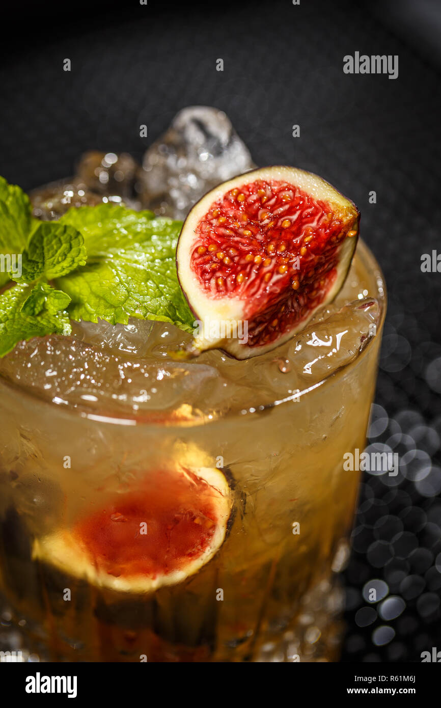 Iced refreshing cocktail Stock Photo - Alamy