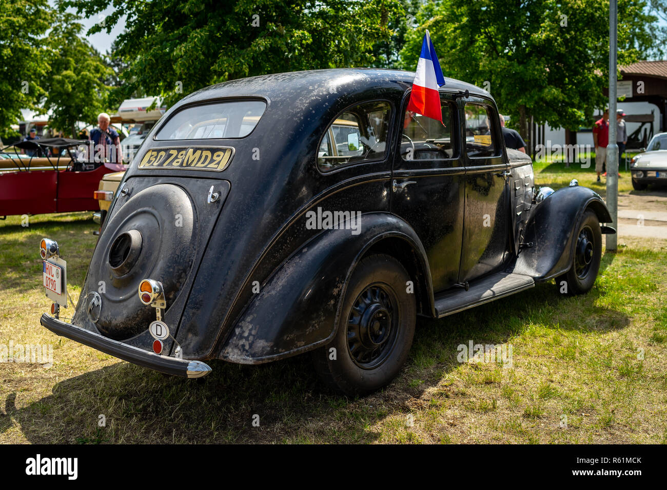 PAAREN IM GLIEN, GERMANY - MAY 19, 2018: Large family car Peugeot 301 ...