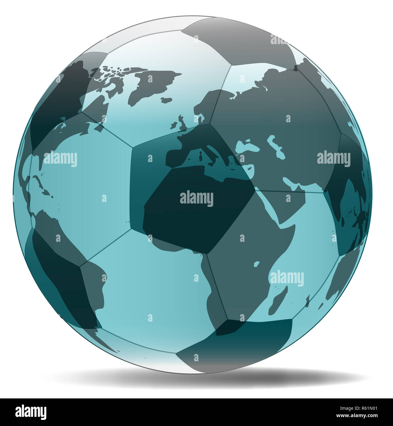 Football World Globe Stock Photo - Alamy