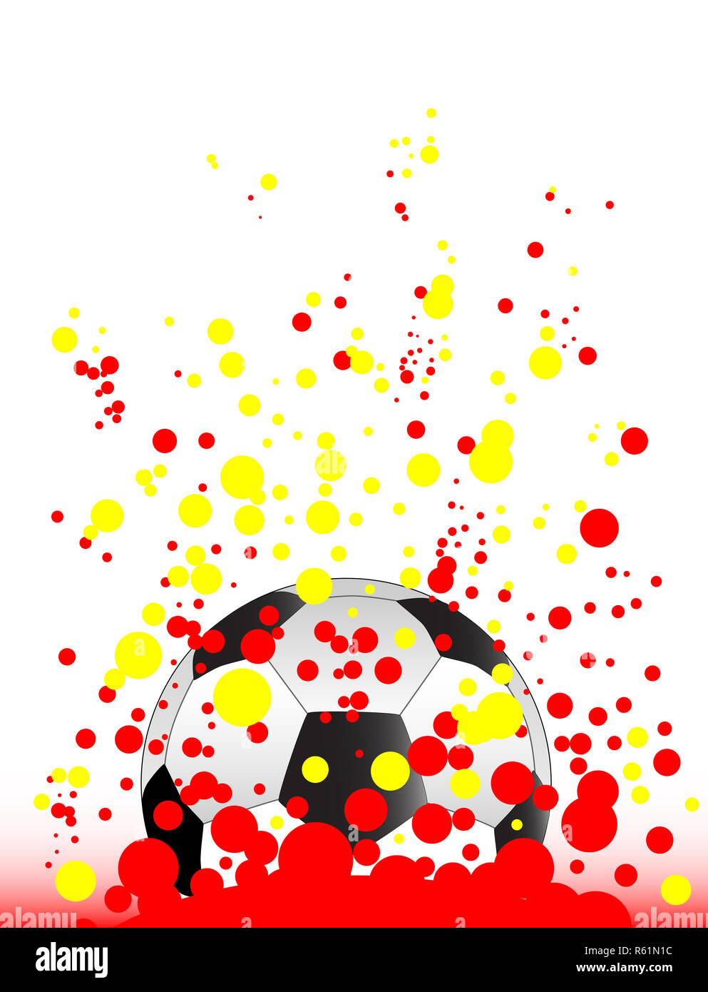 Soccer Splatter Ball Stock Photo - Alamy
