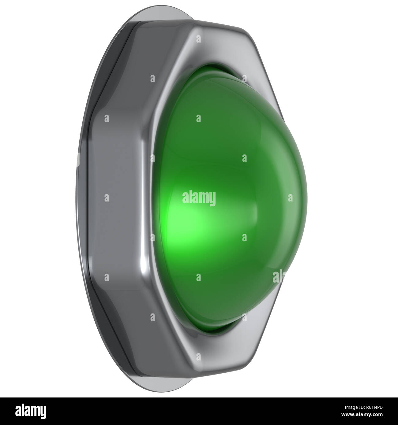 Button green start turn off on action push down activate ignition ...