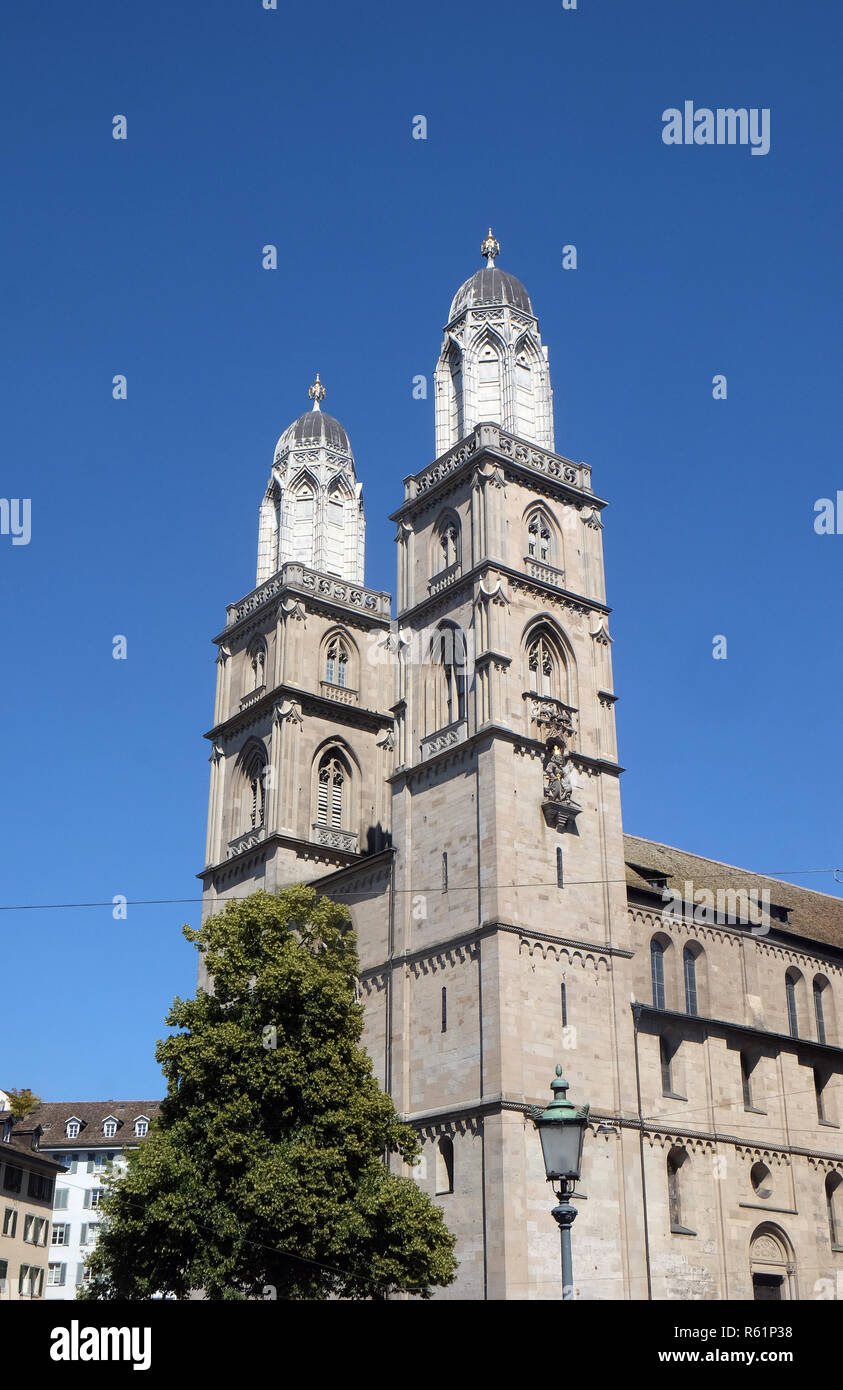 The Grossmunster ("great minster") is the Protestant church in Zurich ...