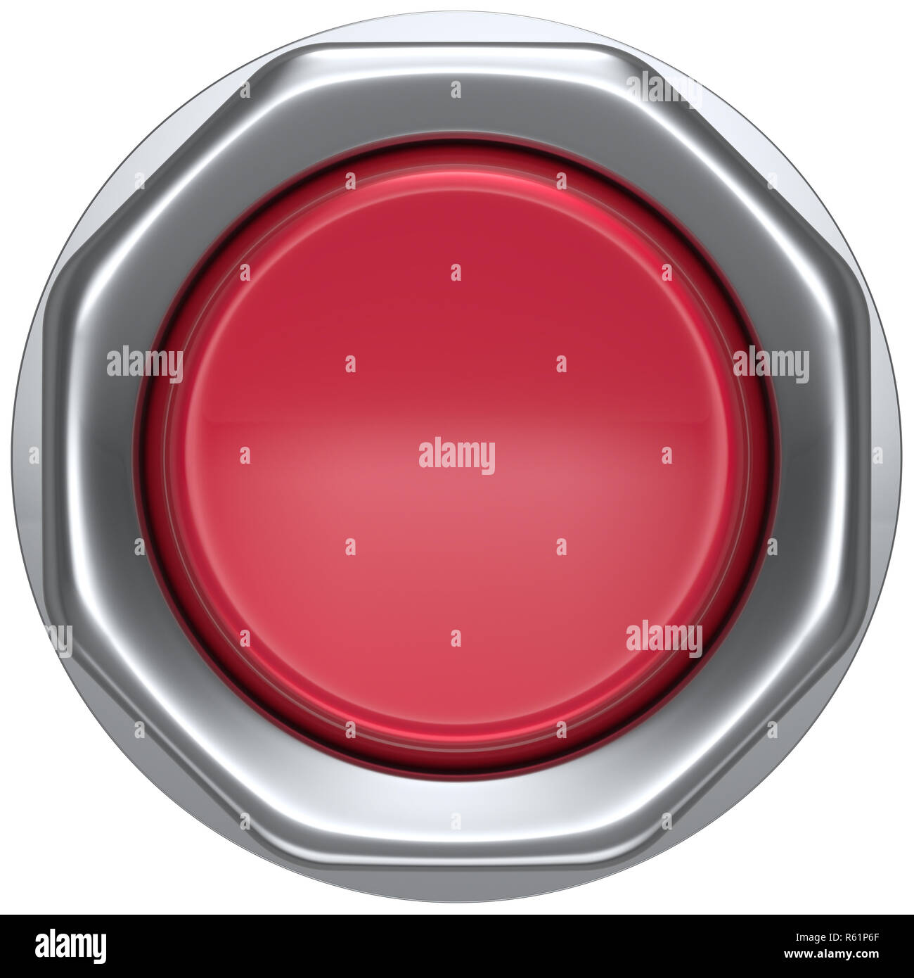 Button red start turn on off action push down activate power switch ...