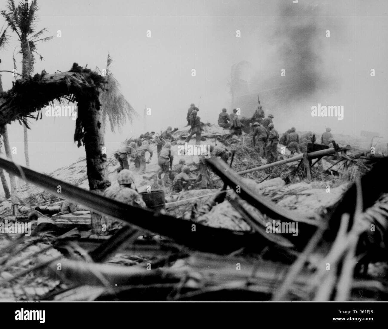 U.S. Marines storm Tarawa in the Gilbert Islands. Nov. 20, 2018 marks ...