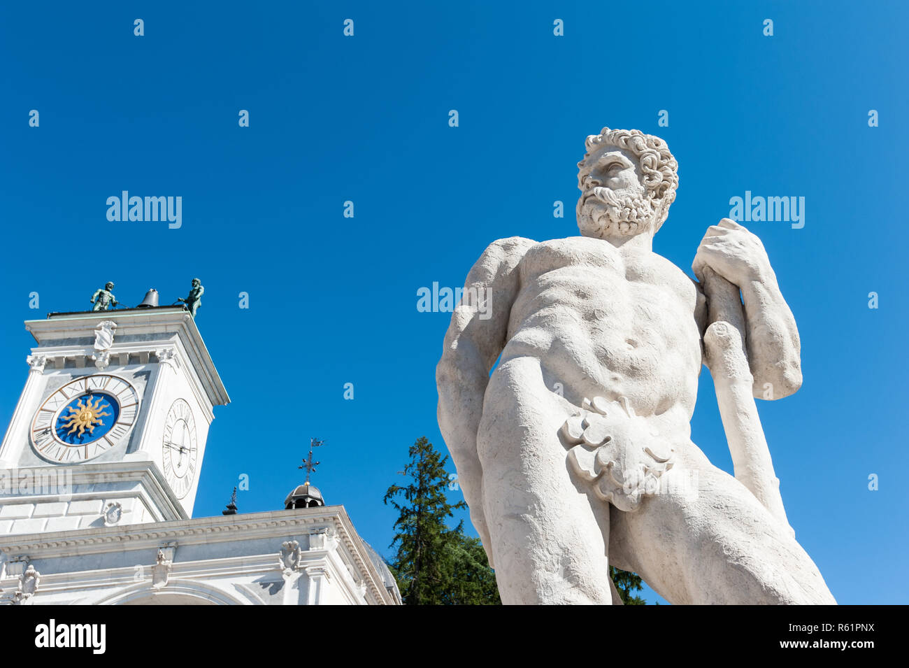 Statue monument sculpture tower of hercules hi-res stock photography ...