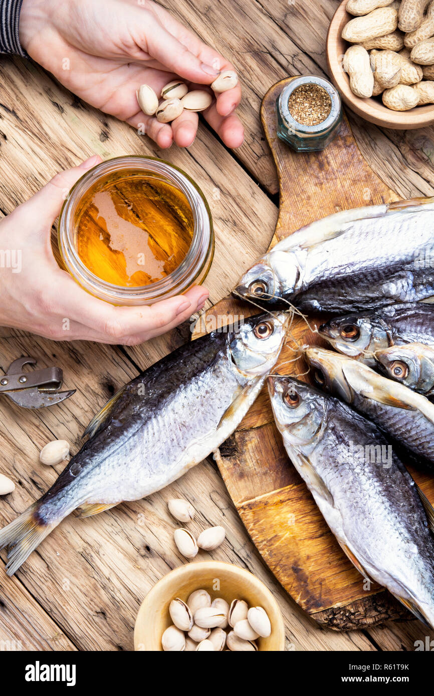 bunch of salted fish Stock Photo - Alamy