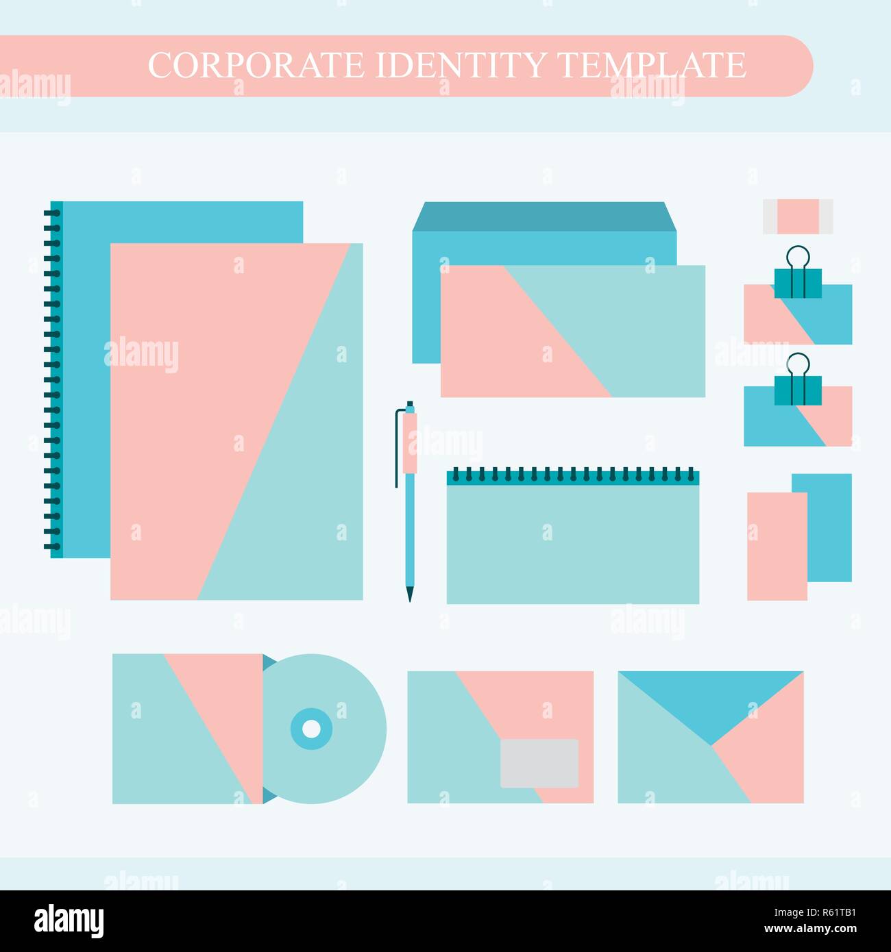 Corporate identity design template. Business kit. Vector illustration ...