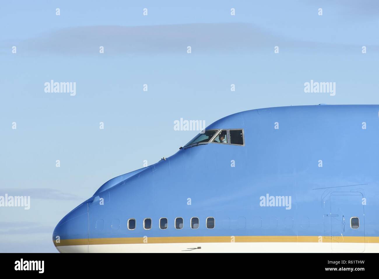 Air Force One is prepped for departure from Joint Base Andrews, Md ...