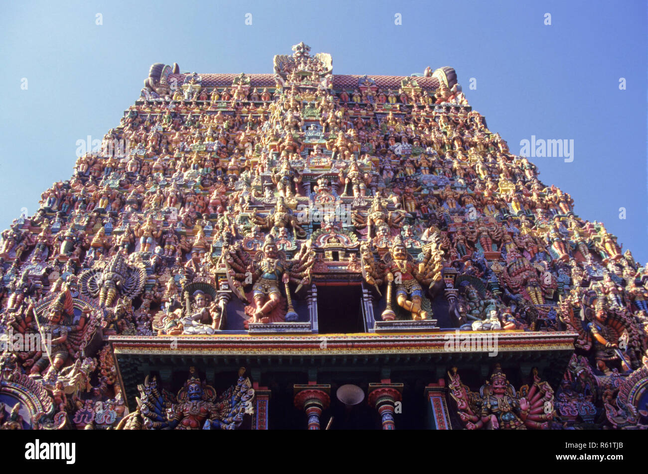 Meenakshi temple, Madurai, Tamil Nadu, India Stock Photo - Alamy
