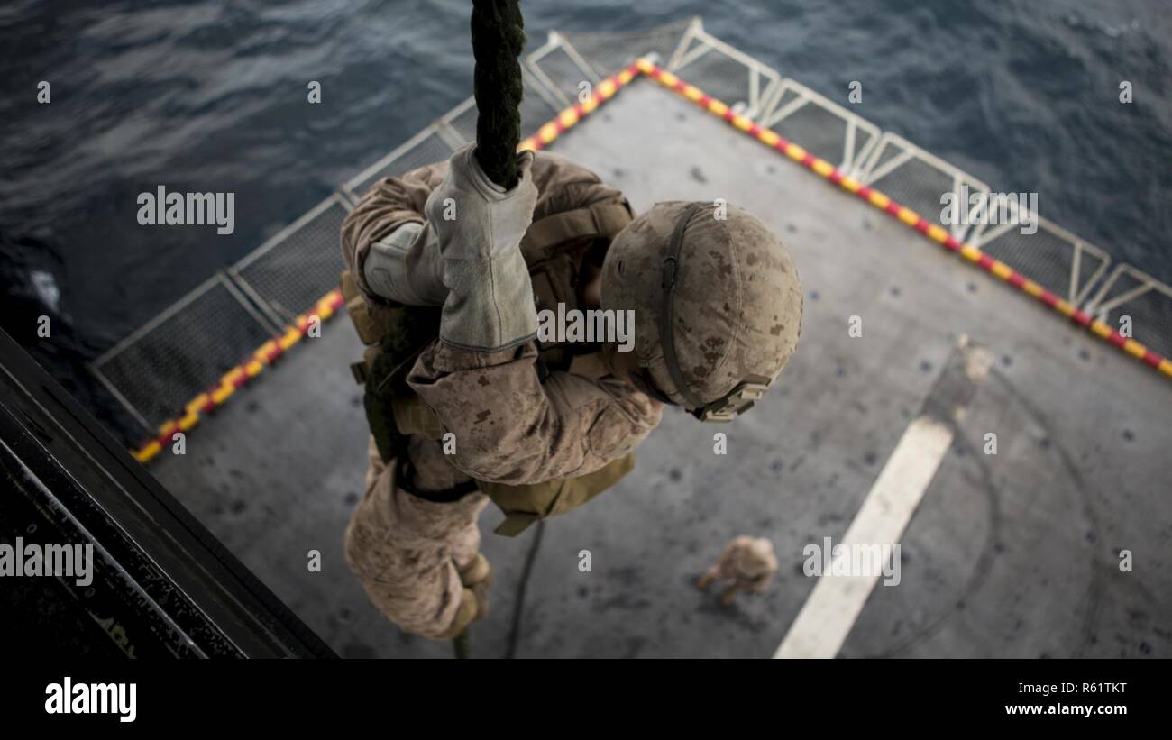 ARABIAN GULF – U.S. Marine Lance Cpl. Andrew Eisel, a rifleman with ...