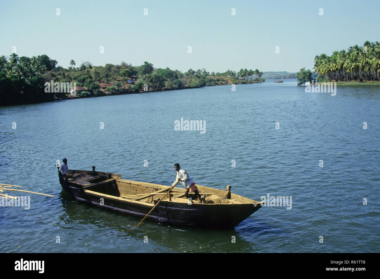 Mandovi River, Goa, India Stock Photo - Alamy