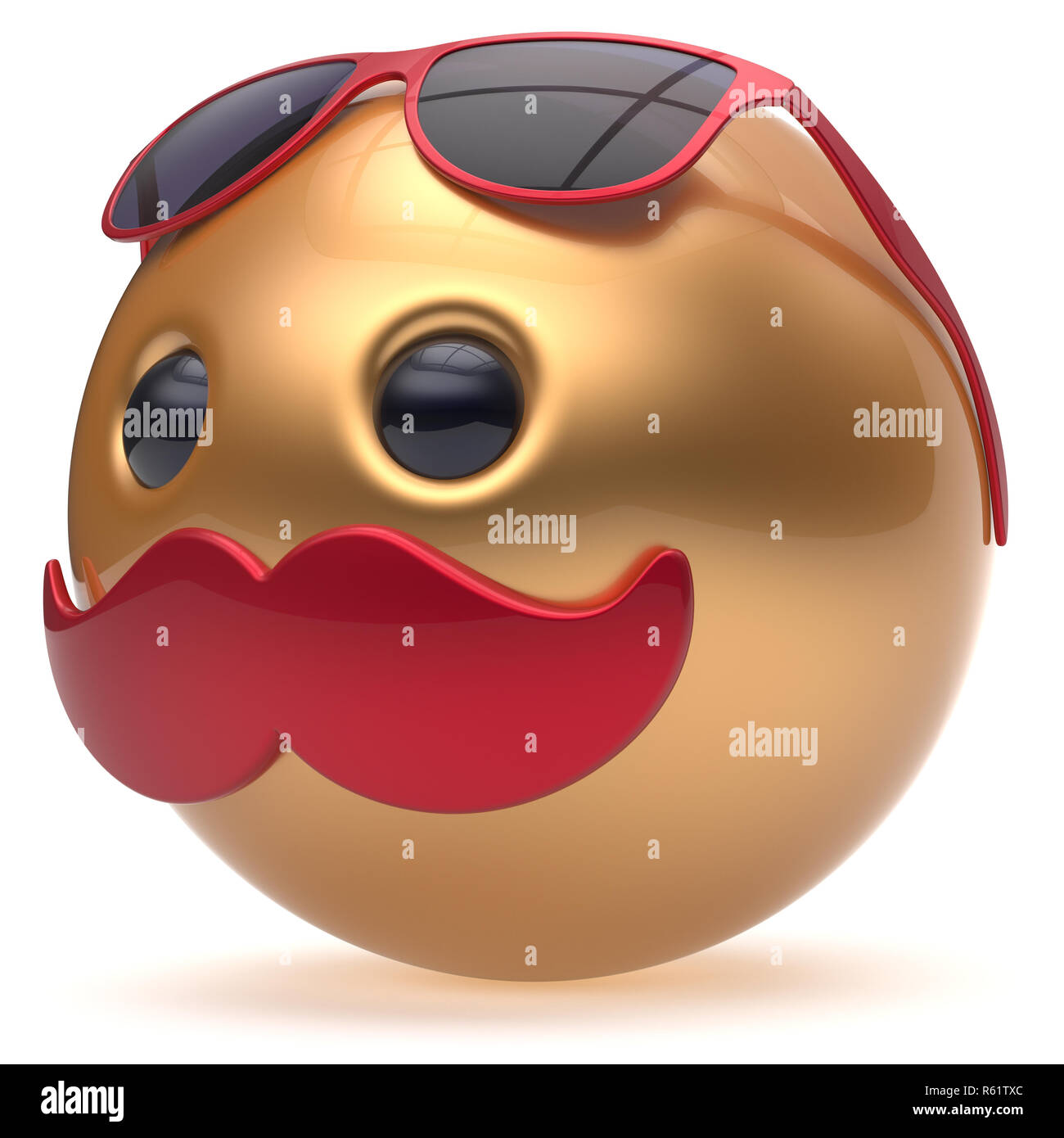 Smiley Face With Mustache And Sunglasses