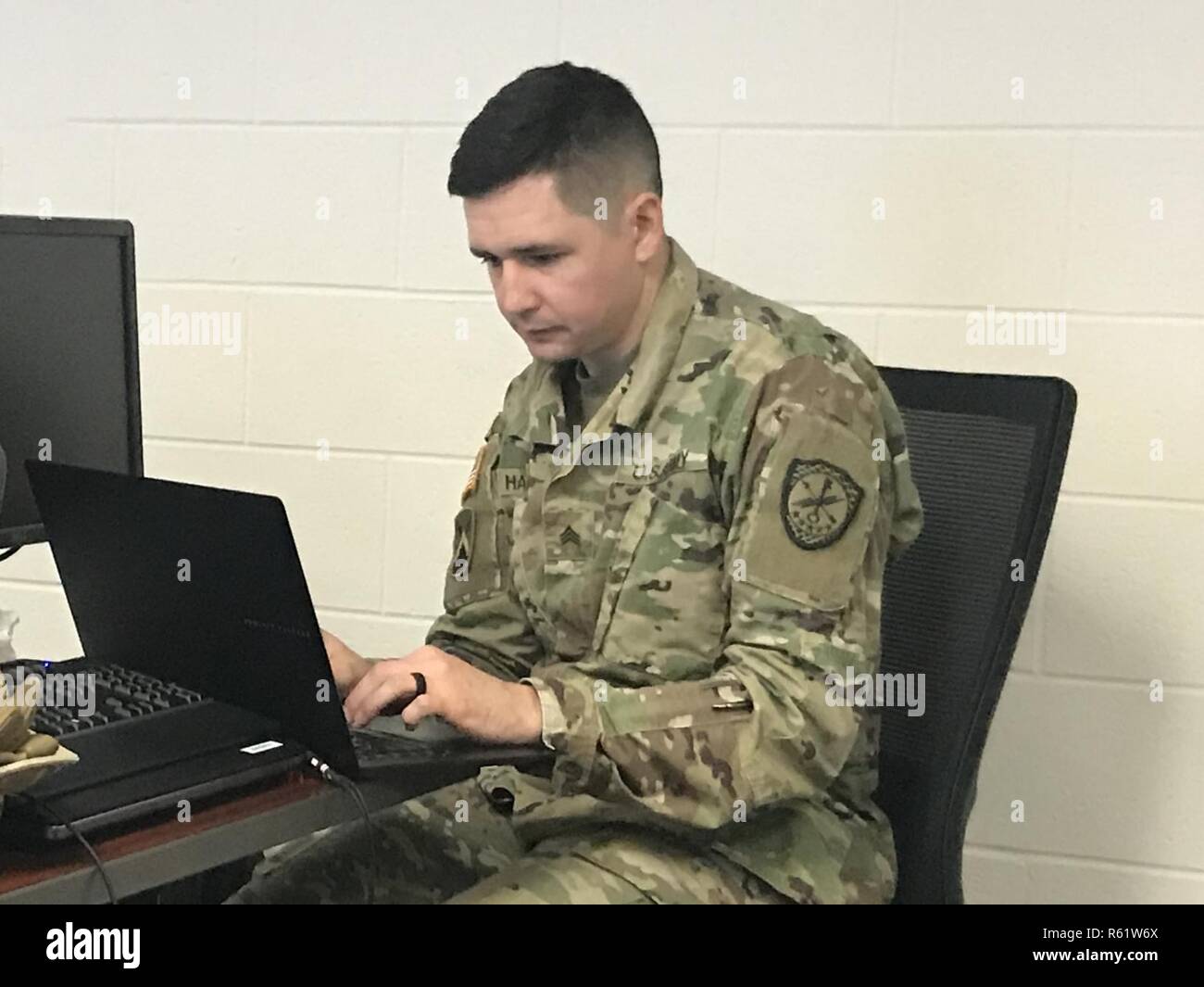 FORT GORDON, Ga. – Sgt. Jonathan Haubrich, Headquarters & Headquarters Company, 782nd Military ...