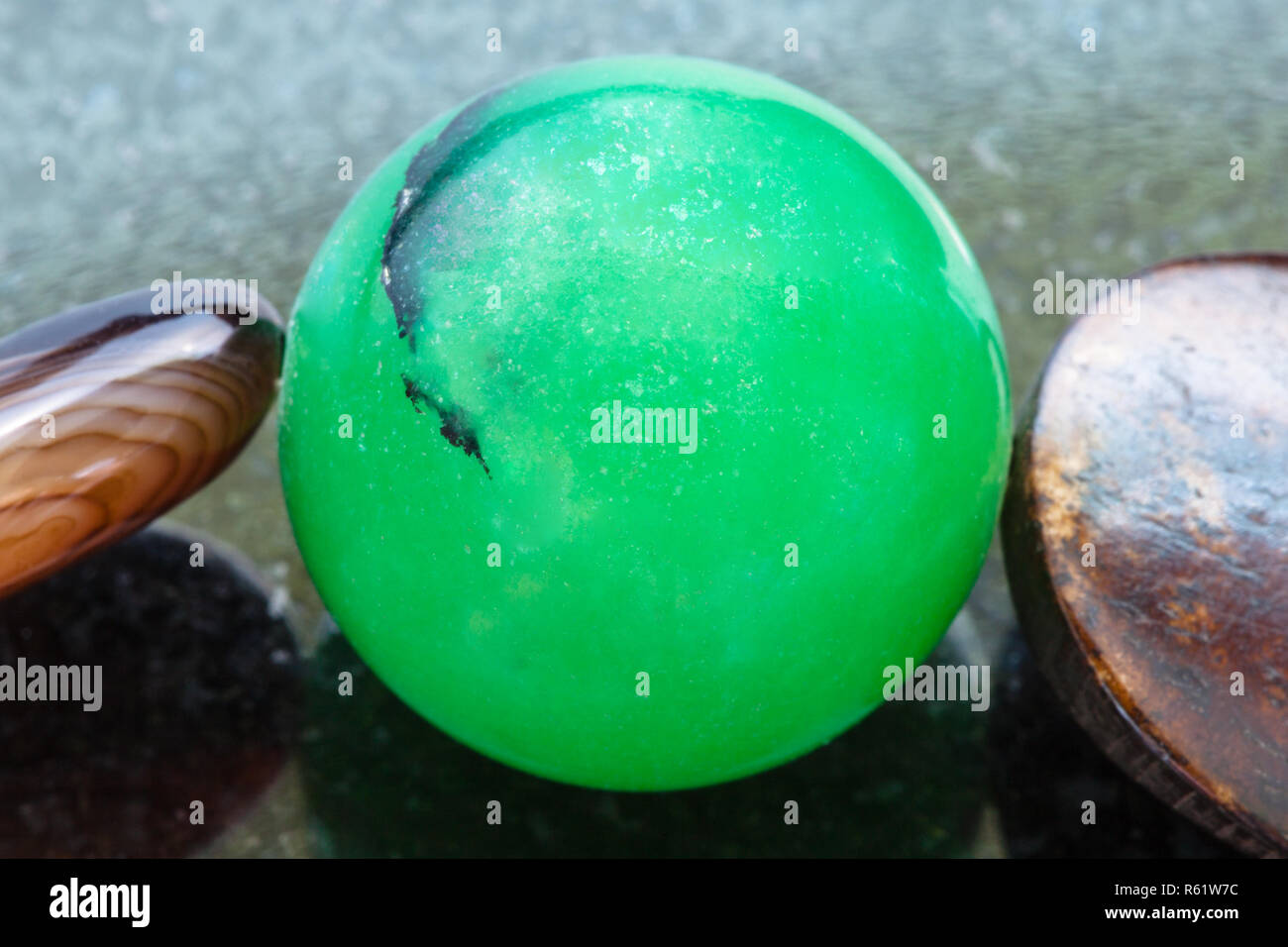 Green aventurine gemstone hi-res stock photography and images - Alamy