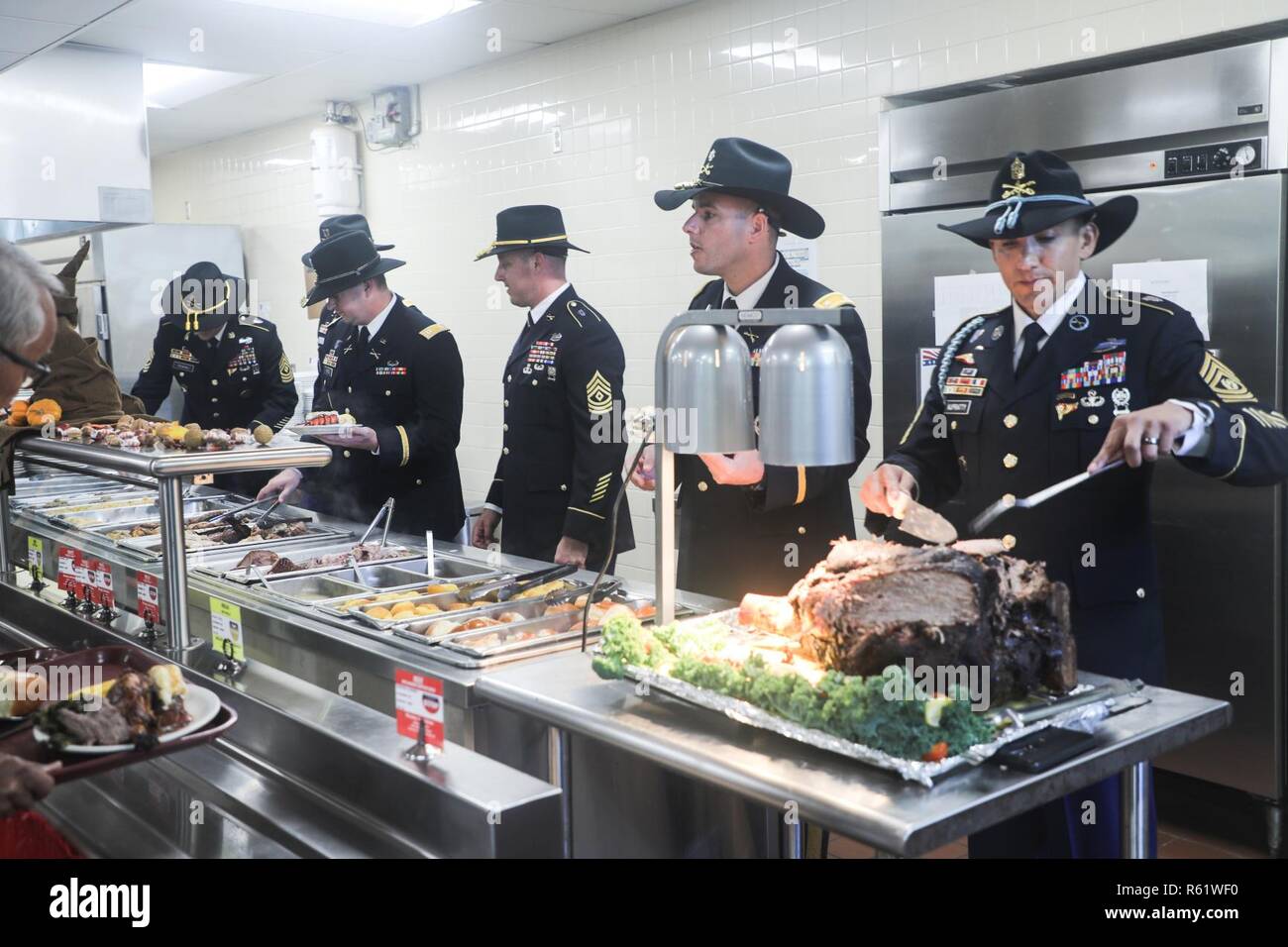 Senior officers and enlisted personnel from the 3rd Brigade Combat Team ...