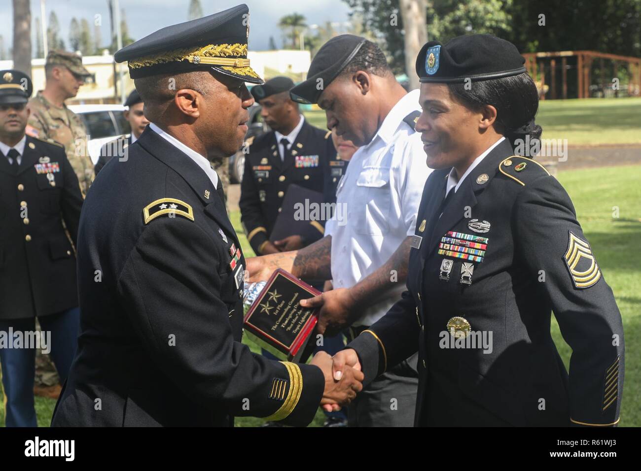 Soldiers representing the dining facilities on Schofield Barracks ...