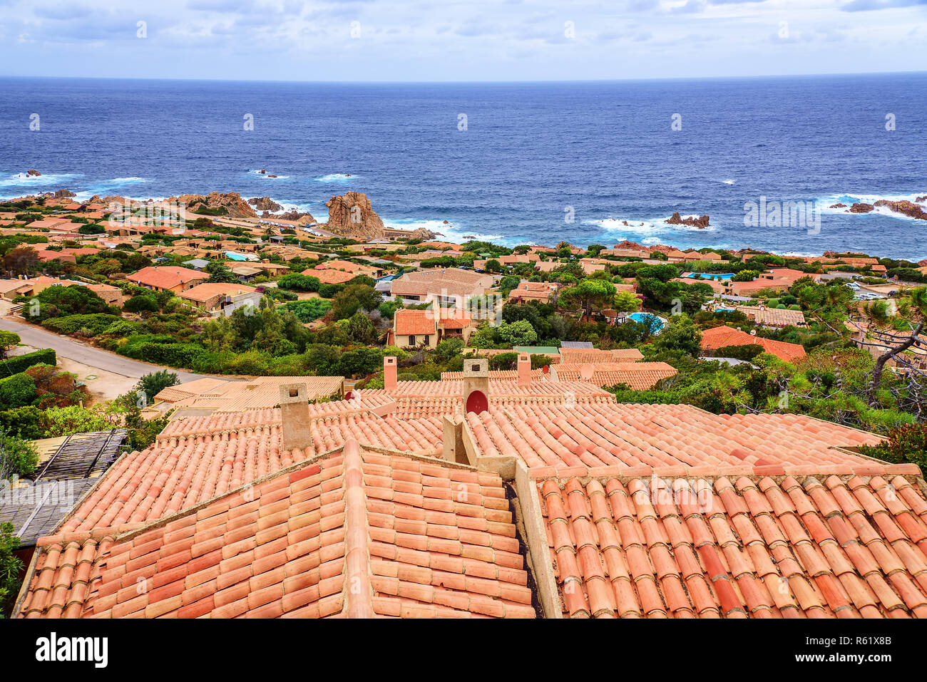 costa paradiso coast holiday resort sardinia Stock Photo - Alamy