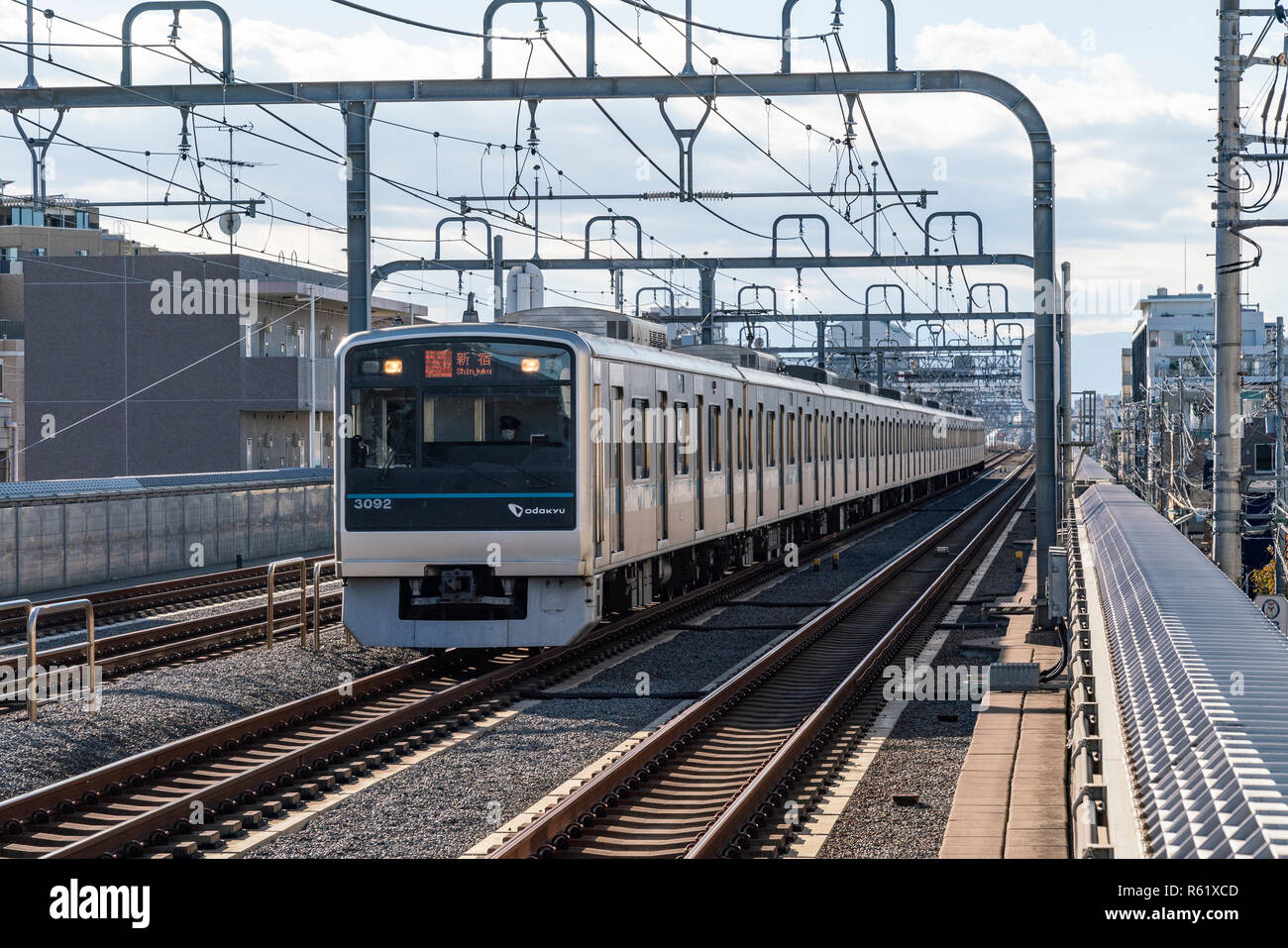 Odakyu line Chitose Funabashi Station, Setagaya-Ku, Tokyo, Japan Stock ...