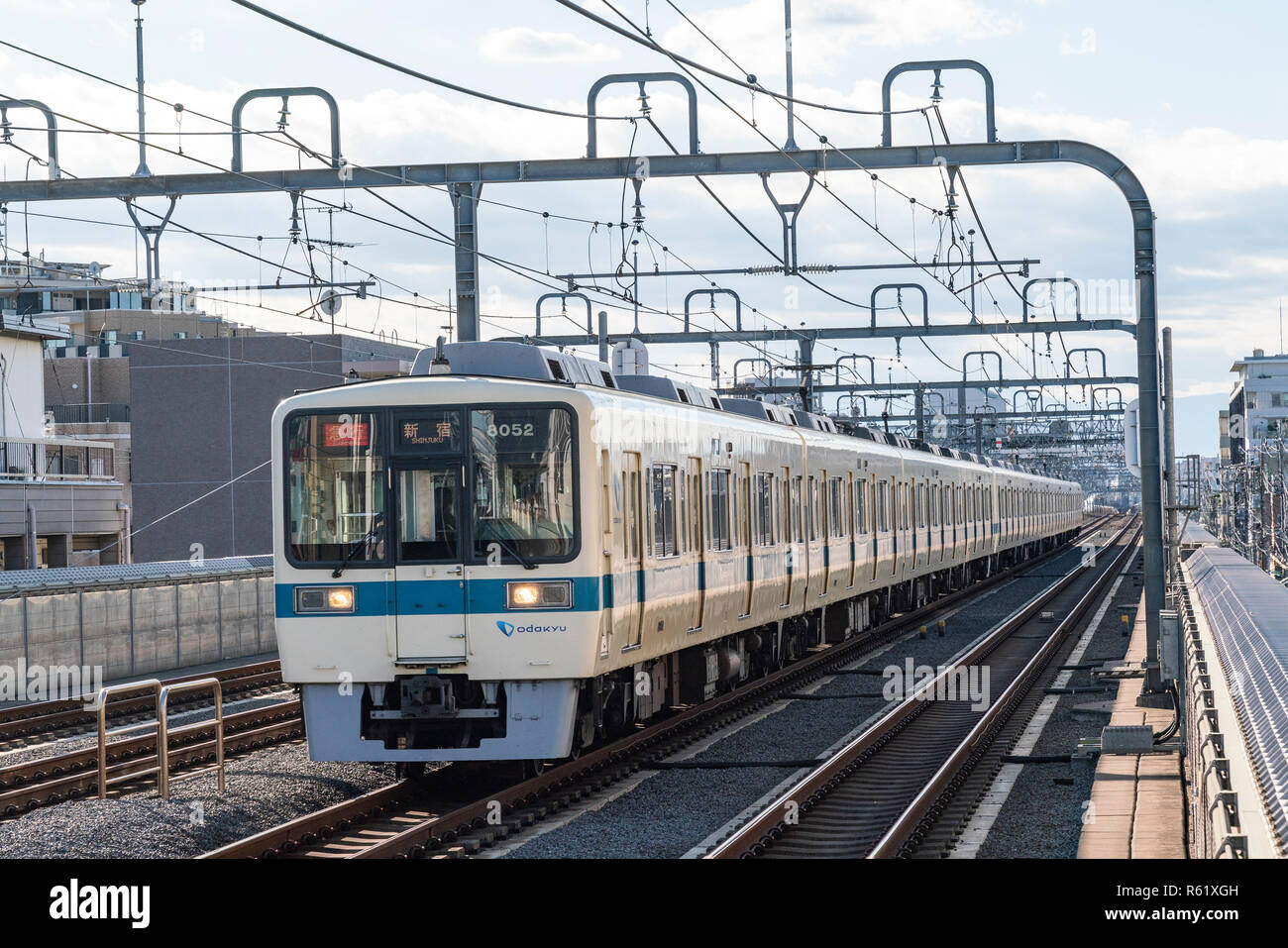 Odakyu line Chitose Funabashi Station, Setagaya-Ku, Tokyo, Japan Stock ...