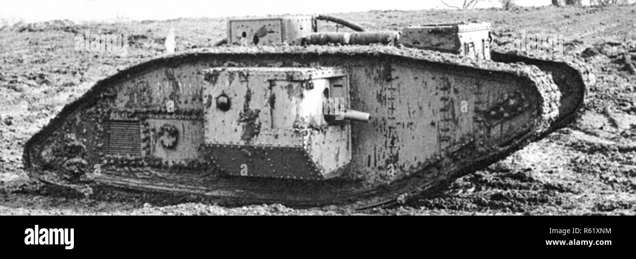 British Mark V Tank Black and White Stock Photos & Images - Alamy