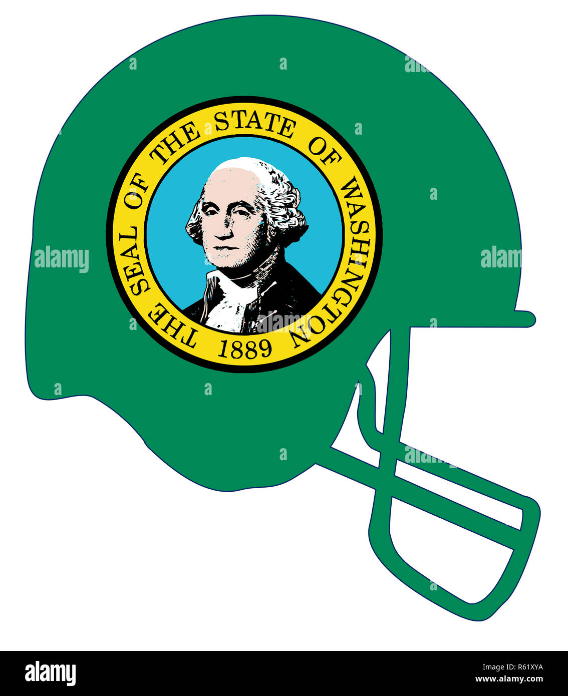 Washington football helmet hi-res stock photography and images - Alamy