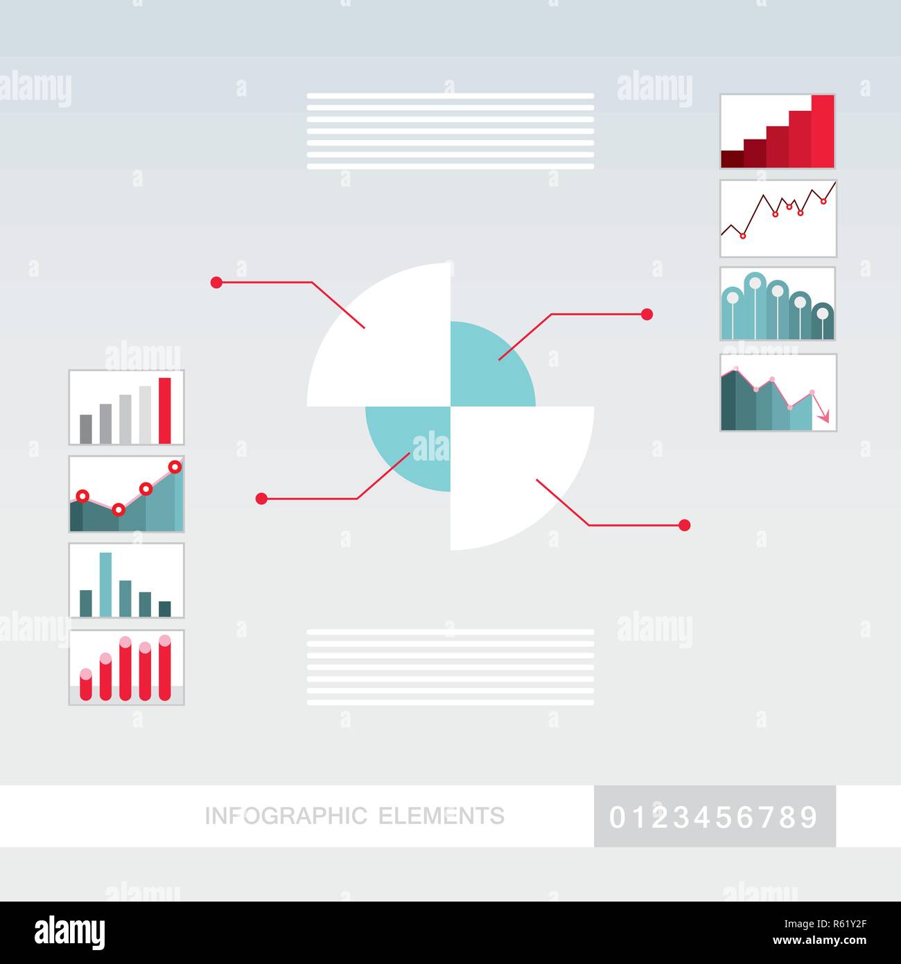 Business infographics elements template. Modern,abstract,simple flat ...