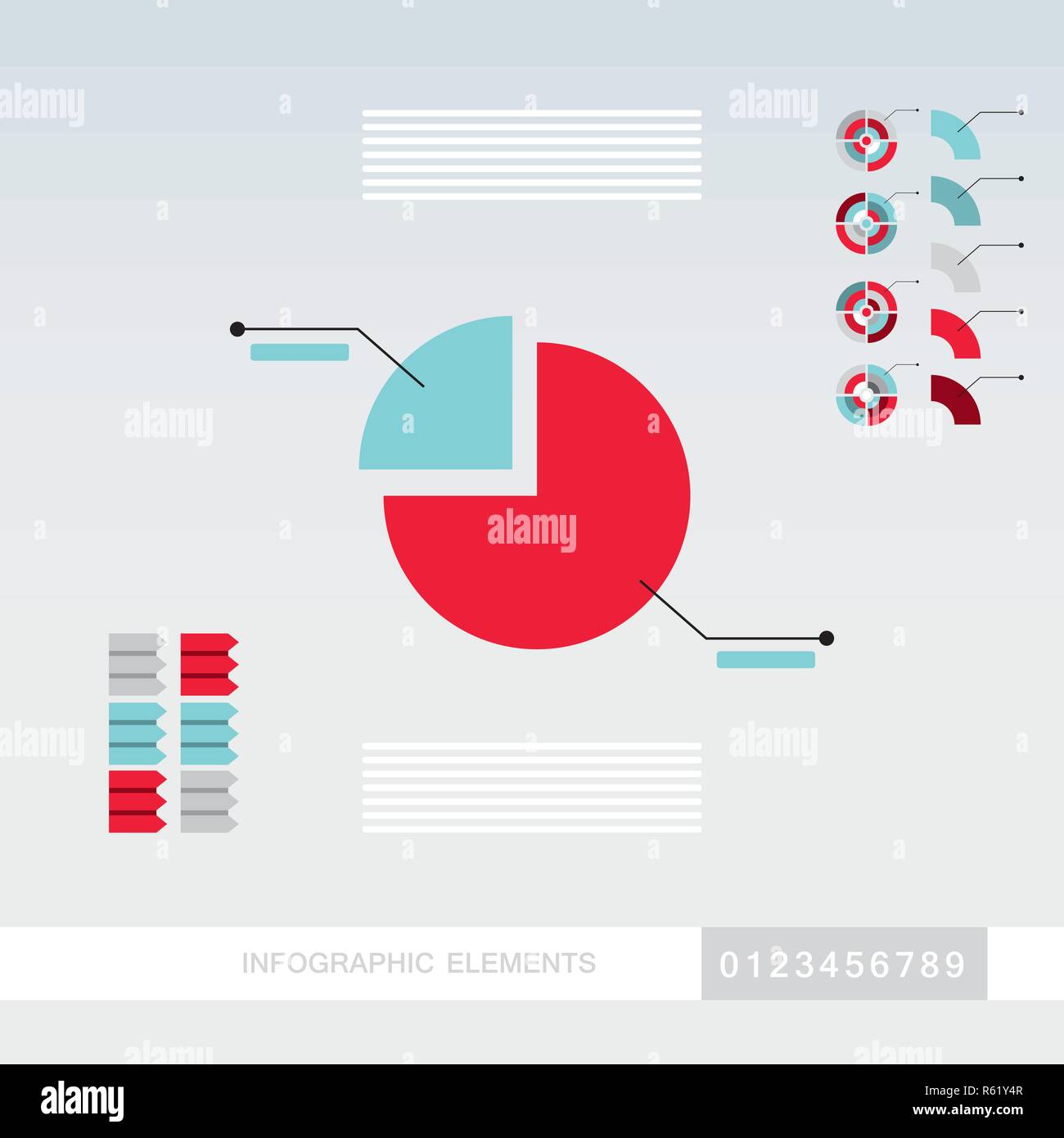 Business infographics elements template. Modern,abstract,simple flat ...
