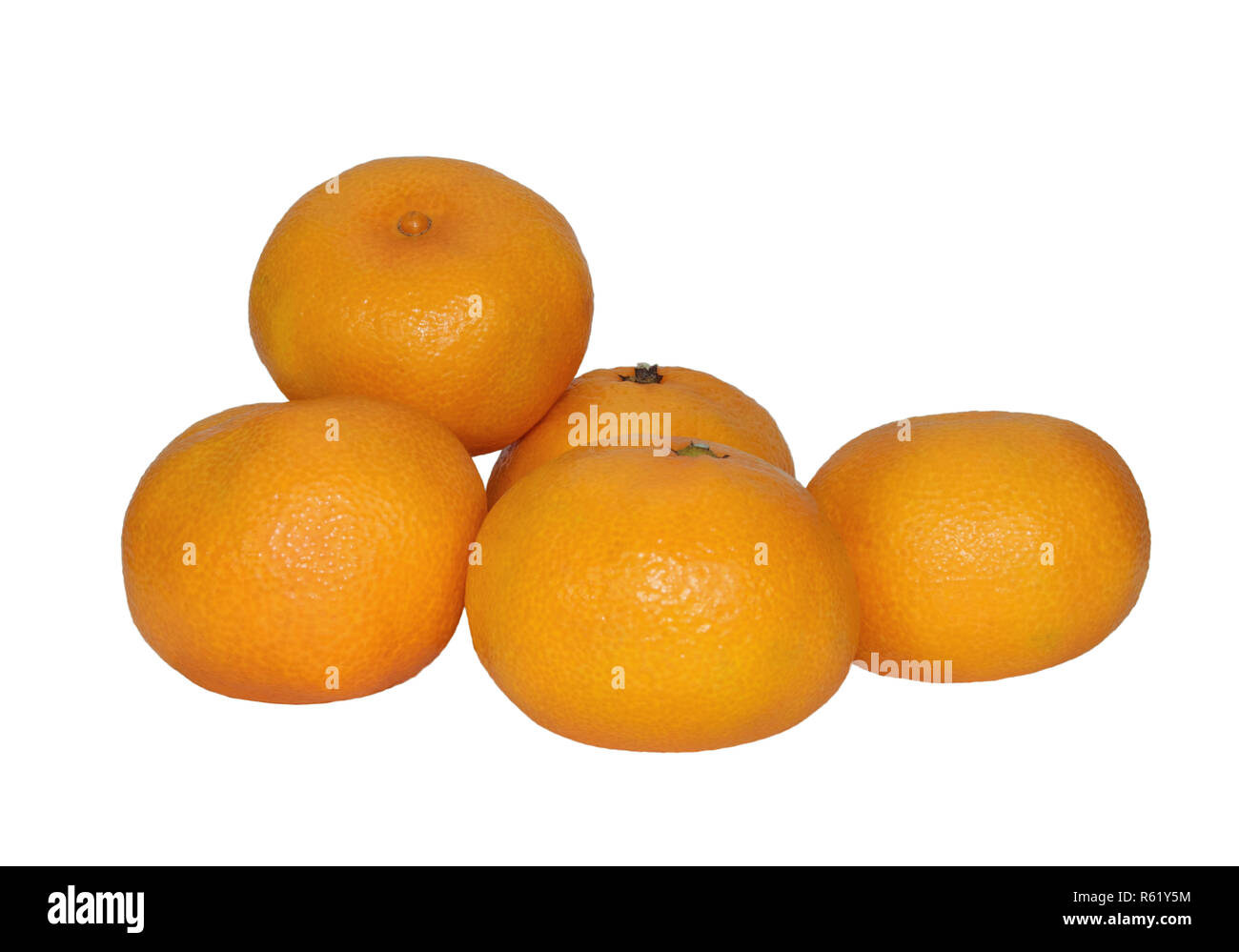 image of a bunch of ripe tangerine isolated on white background Stock ...