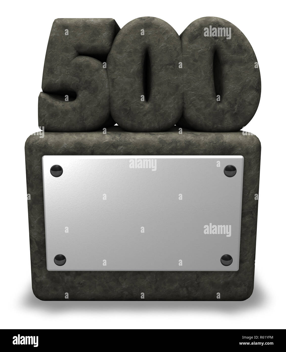 number on stone pedestal Stock Photo - Alamy
