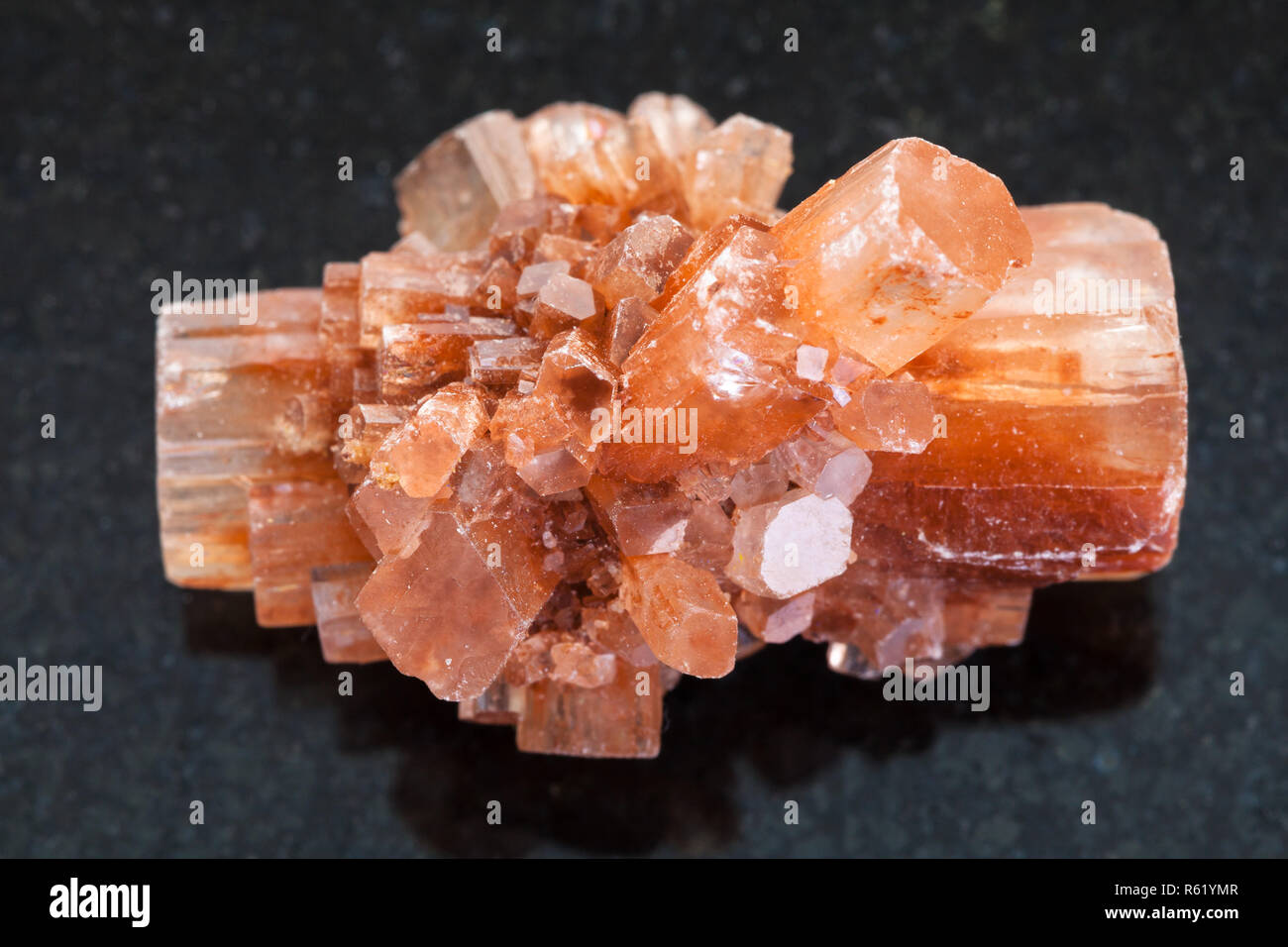raw crystal of Aragonite gemstone on dark Stock Photo - Alamy
