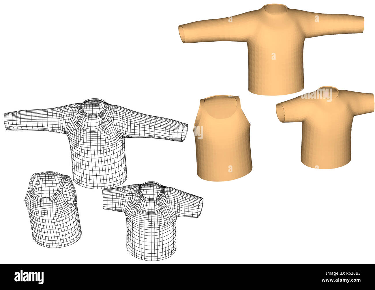 set of t-shirts Stock Photo - Alamy