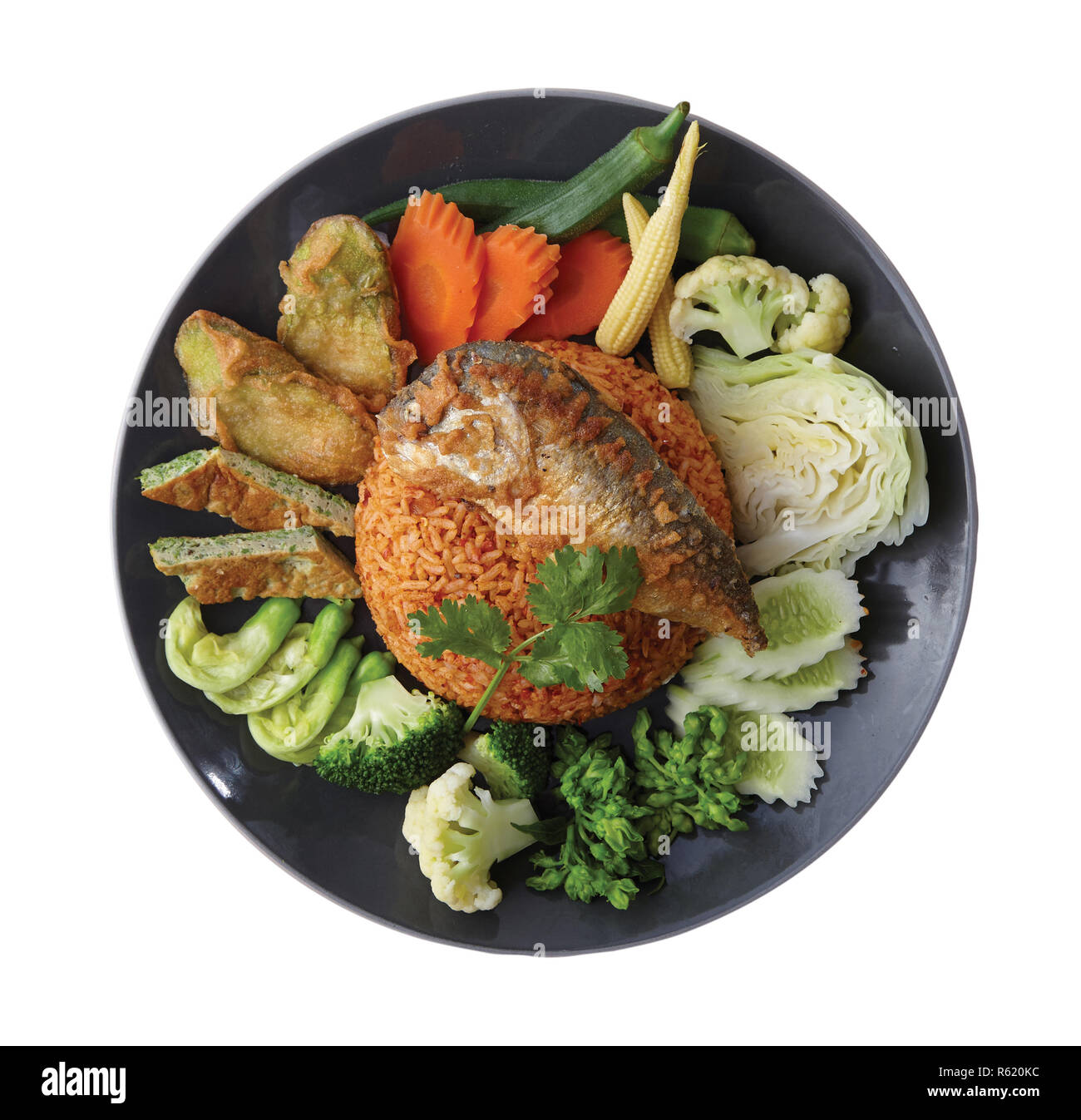 Rice with Thai Chilli Paste and Mixed Vegetable (Mix Stock Photo - Alamy