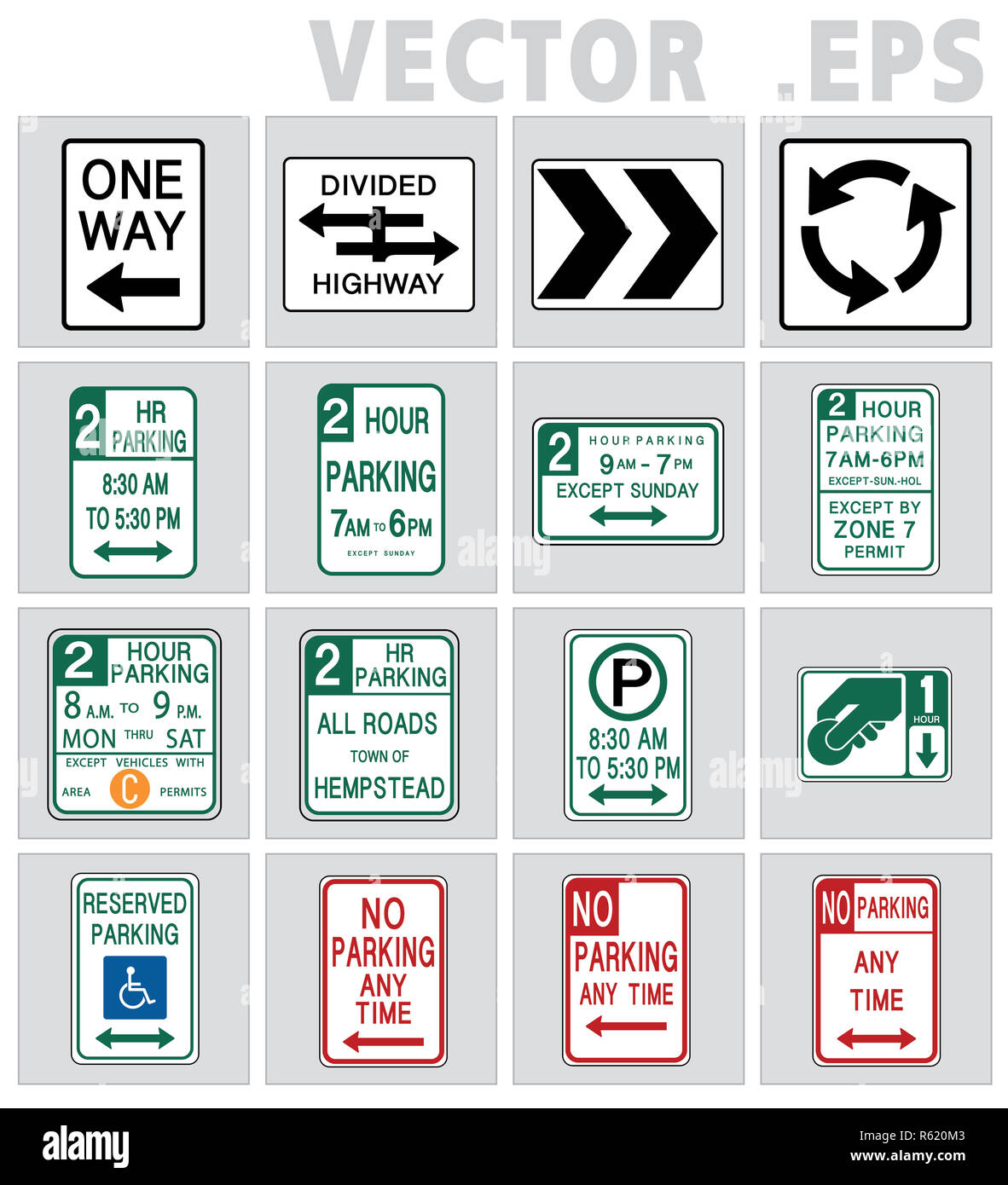 Traffic sign road. Universal sign vector design Stock Photo - Alamy