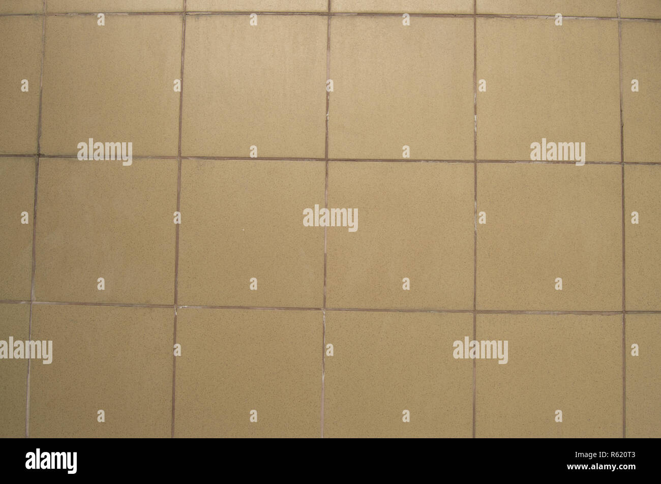 BACKGROUND Beige, yellow square ceramic tiles for floor and wall Stock ...