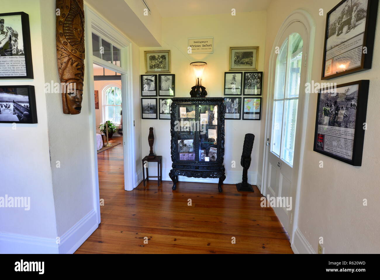 Entrance hall at Ernest Hemingway's home Stock Photo - Alamy