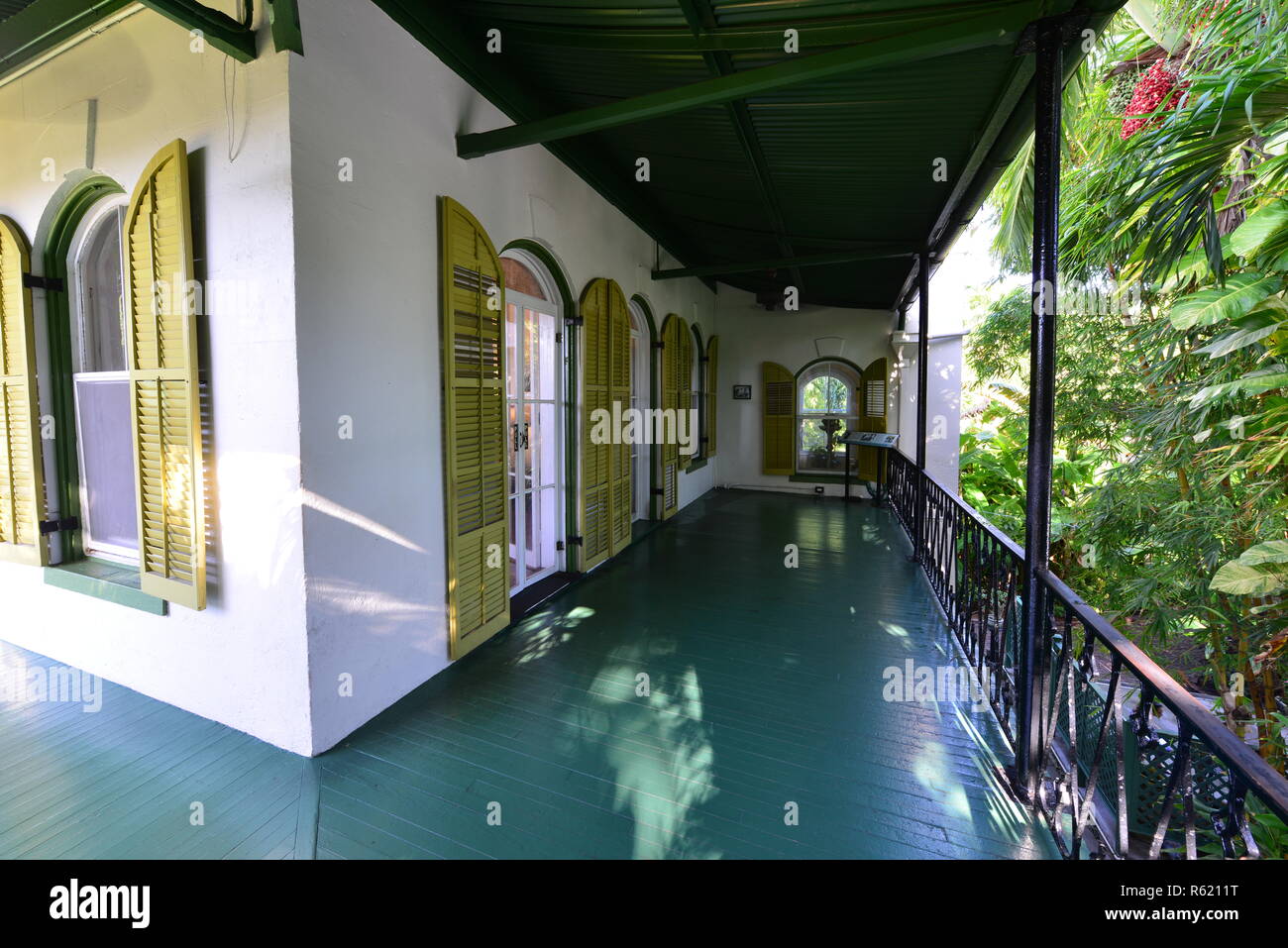 The balcony at Ernest Hemingways home Stock Photo - Alamy